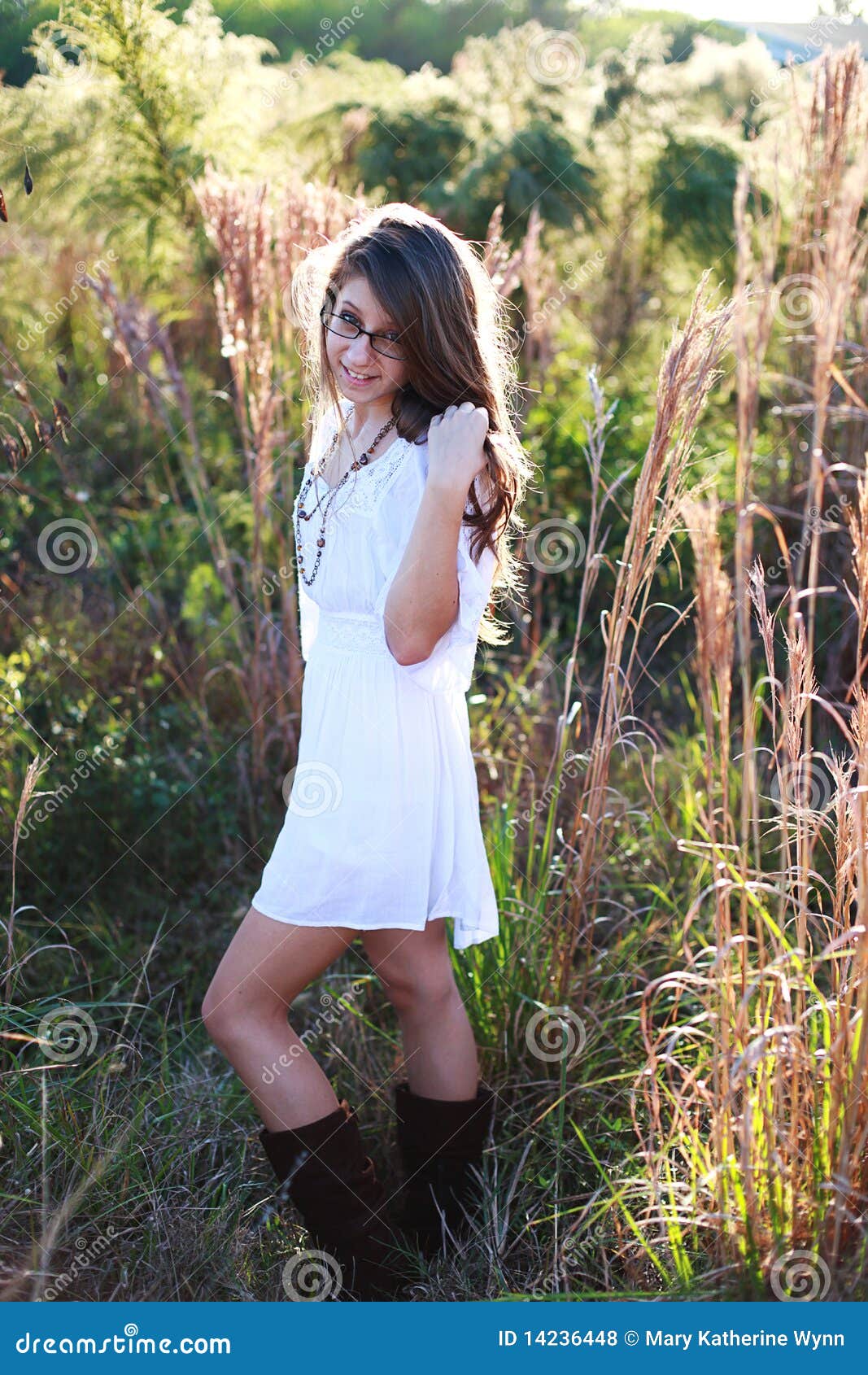 Teen in nature stock photo. Image of glasses, contemplation - 14236448