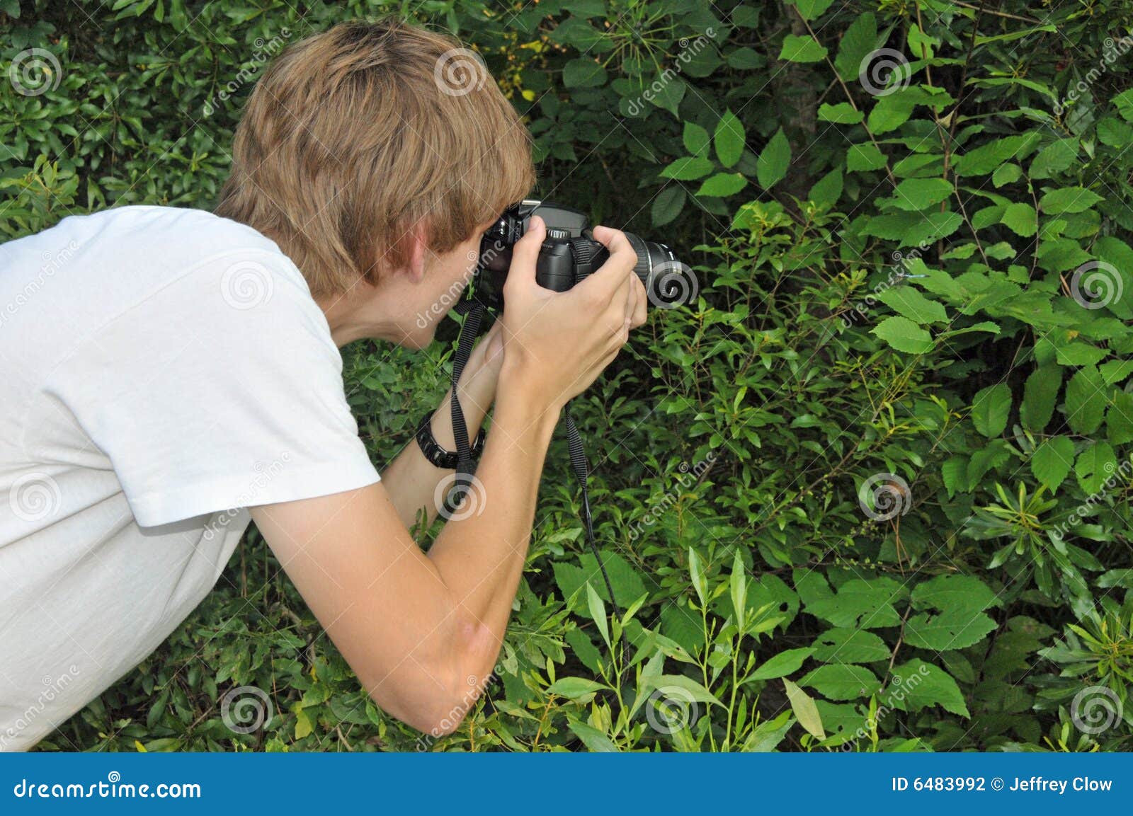 Teen Nature Photographer stock photo. Image of nature - 6483992