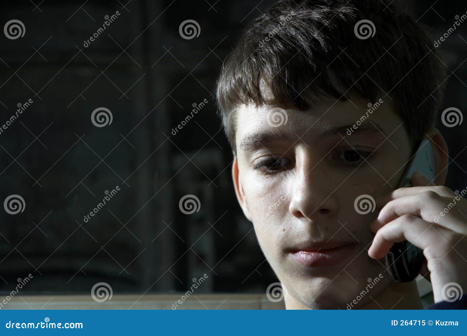 Teen on the phone stock image. Image of conversation, fifteen - 264715