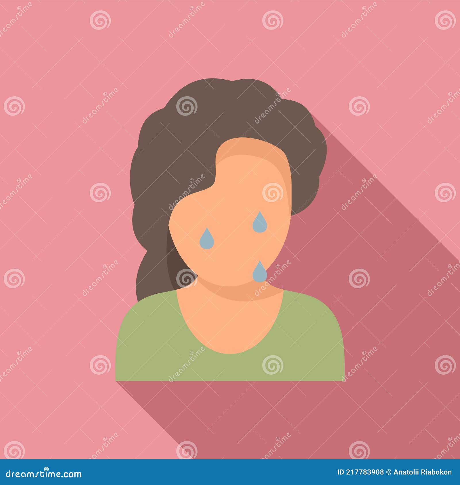 Crying Icon Vector Isolated On White Background, Crying Sign ...