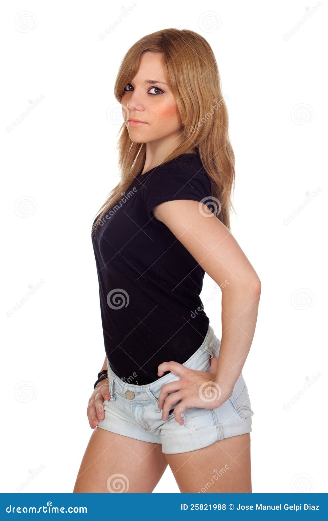 Teen rebellious girl stock photo. Image of pose, portrait - 25821988