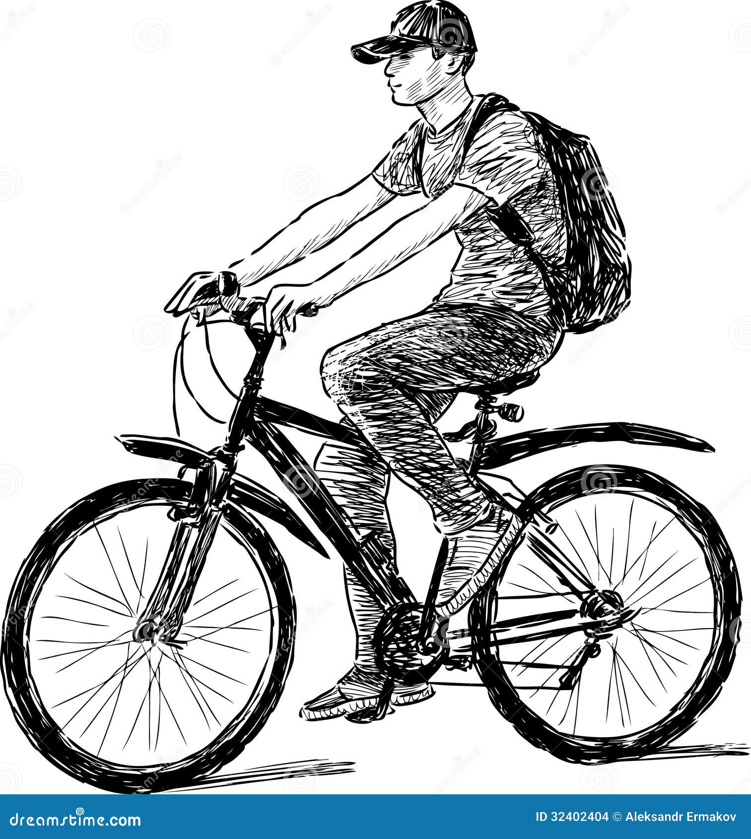 Boy Riding A Cycle Cartoon Vector | CartoonDealer.com #31895521