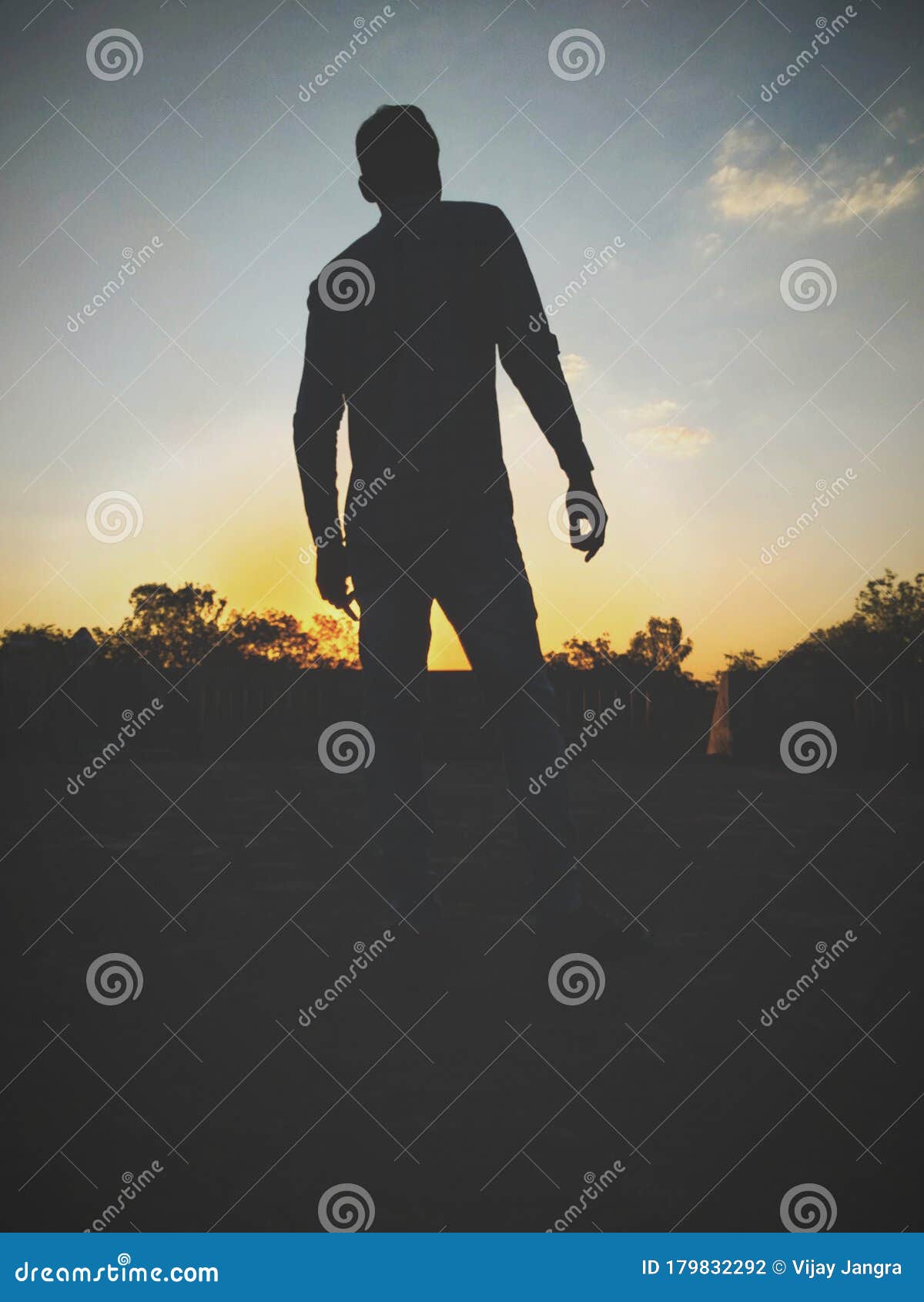 Teen Standing Looking Toward Sunset with Hope. Stock Photo - Image of ...