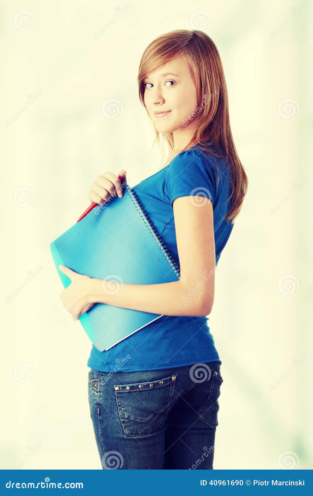 Teen student girl stock photo. Image of colorized, happy - 40961690