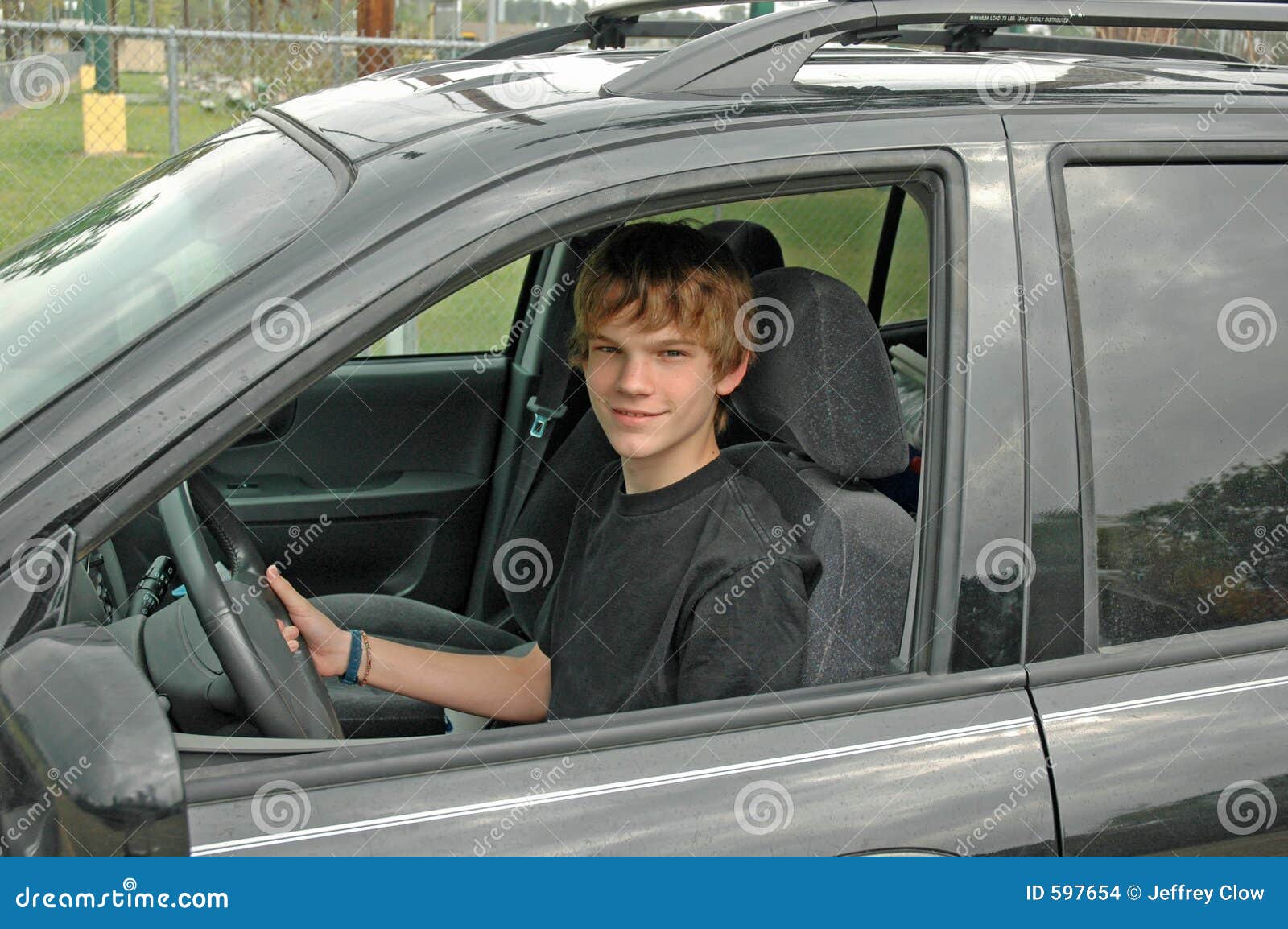 Teen SUV Driver stock photo. Image of inexperienced, dangerous - 597654