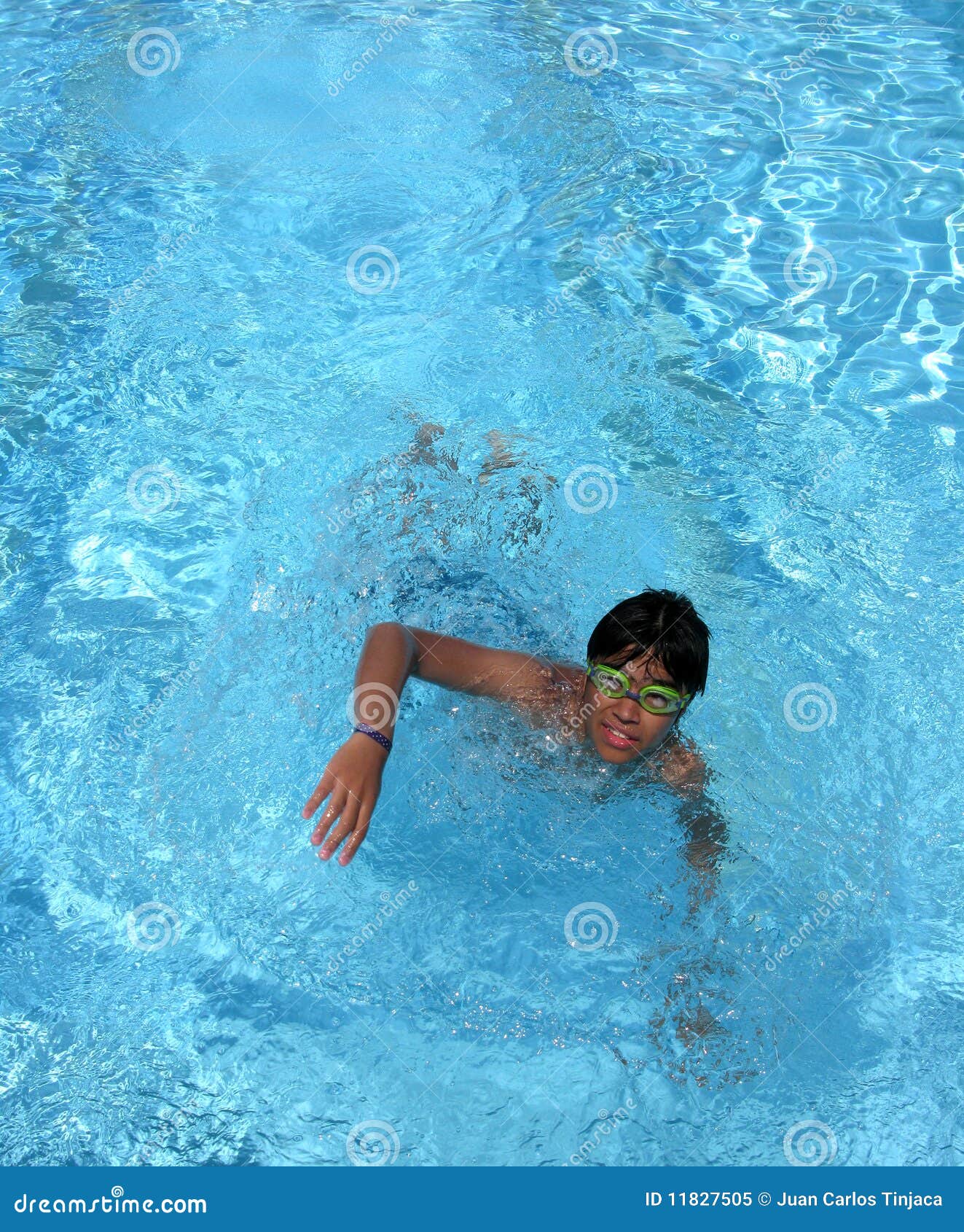 Teen Boy Swimming In Pool Royalty-Free Stock Image | CartoonDealer.com ...