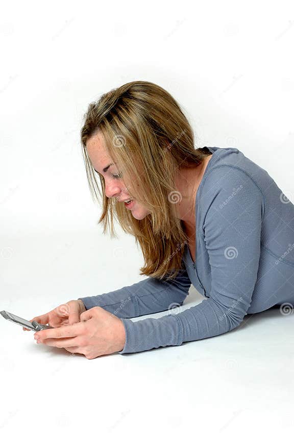 Teen Text Message stock photo. Image of information, communicate - 1938524