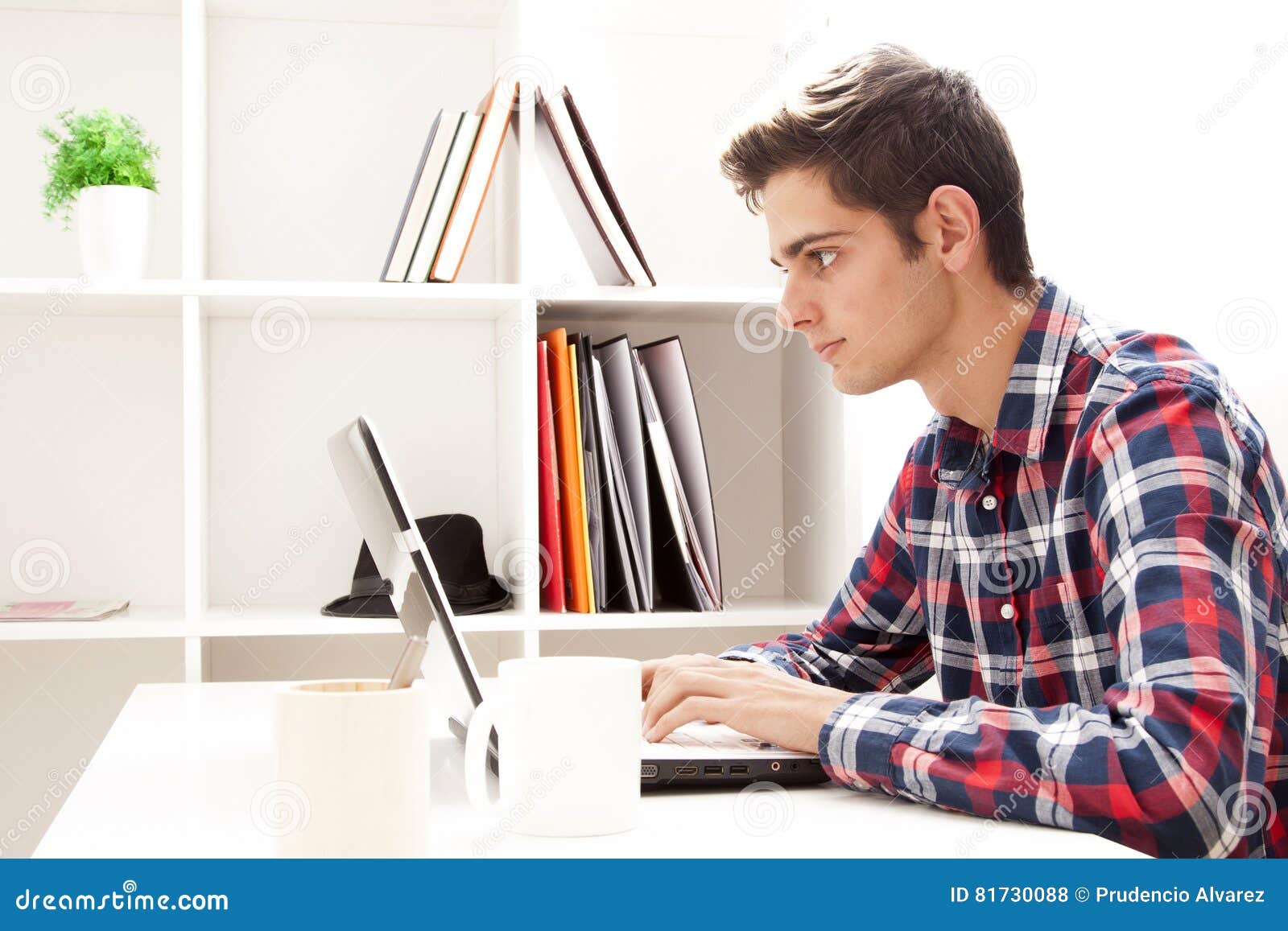 Teen typing on computer stock photo. Image of indoor - 81730088