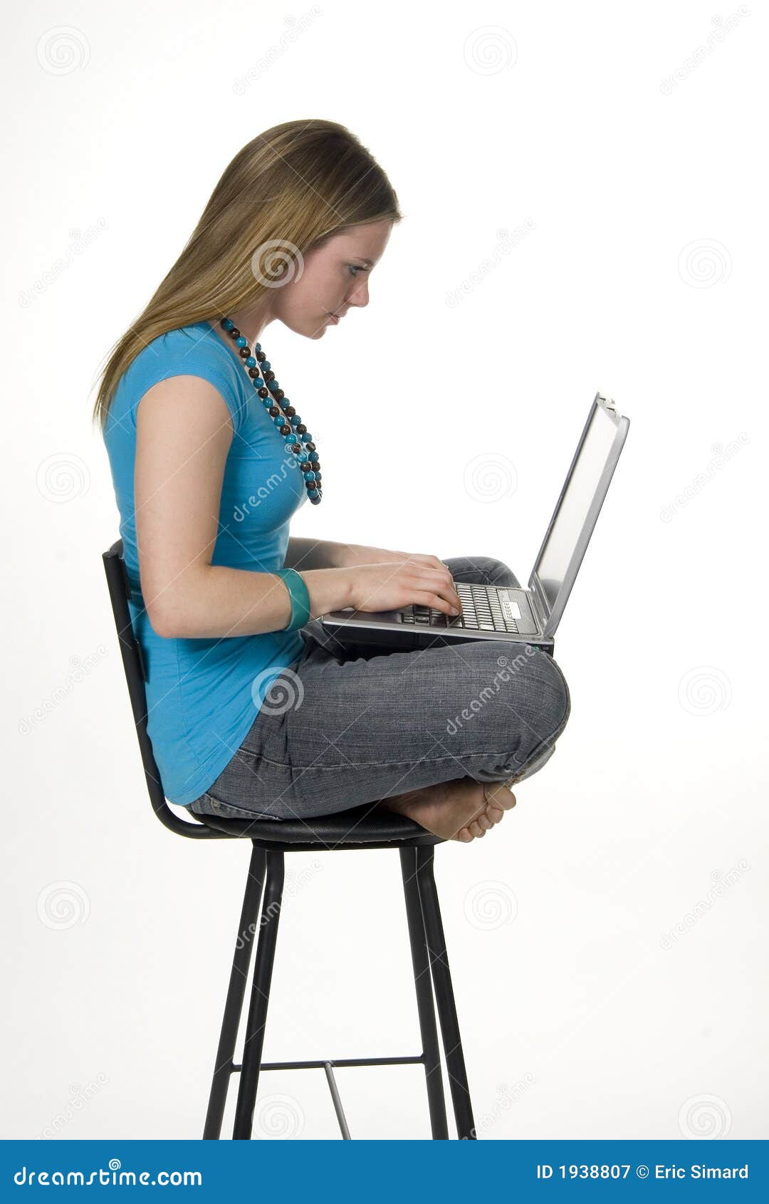 Teen using laptop stock image. Image of html, electronics - 1938807