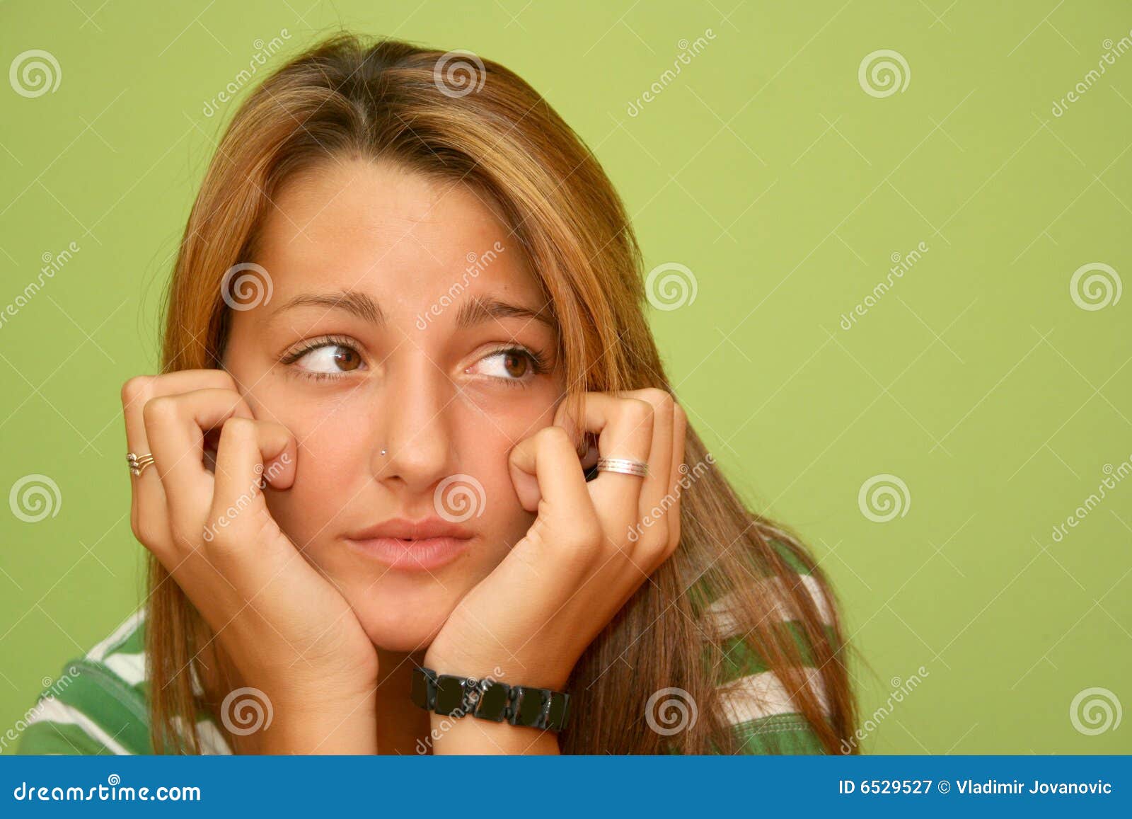 Teen wondering stock image. Image of girl, woman, think - 6529527