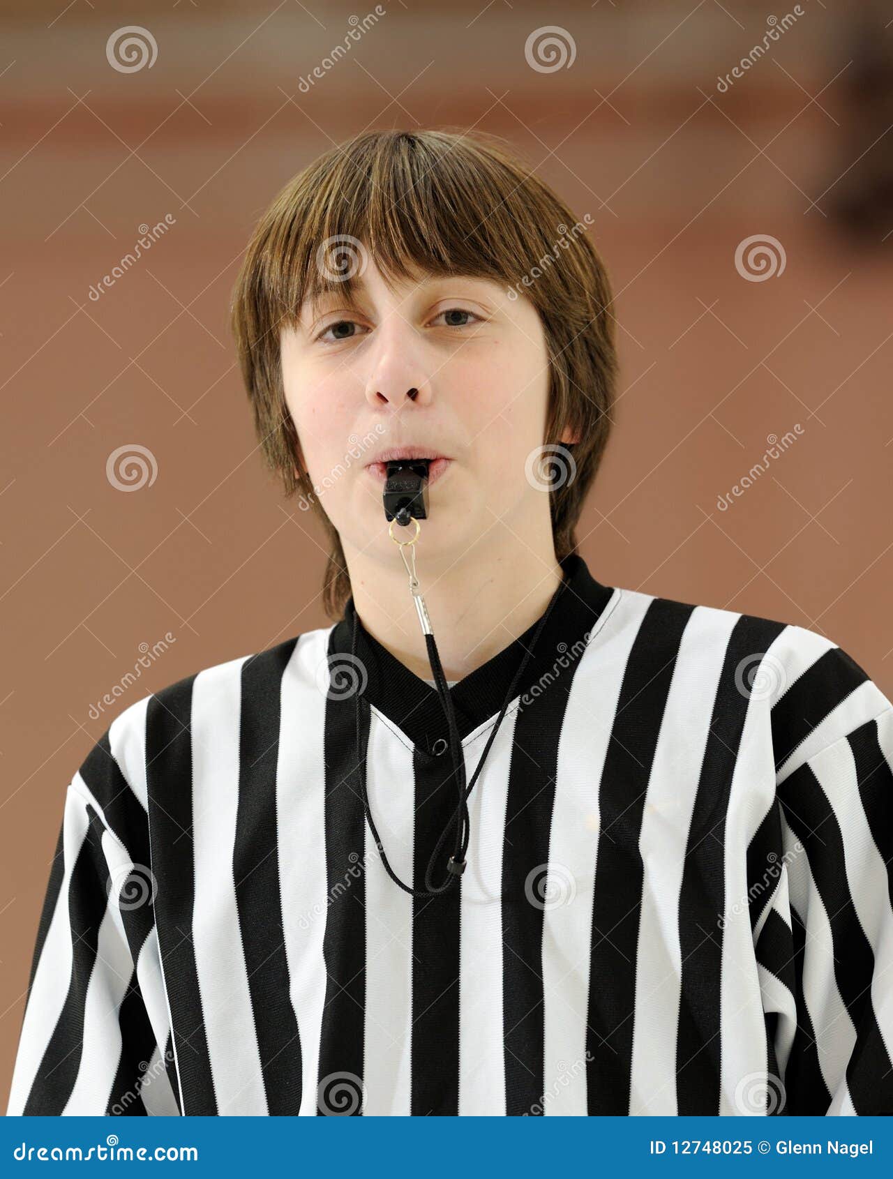 Teenage basketball referee stock image. Image of game - 12748025