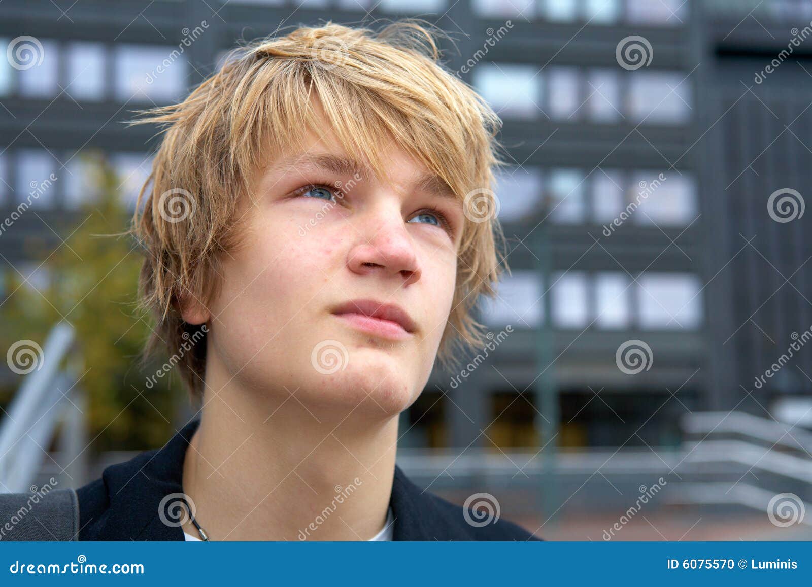 Teenage Boy stock photo. Image of building, student, teenage - 6075570