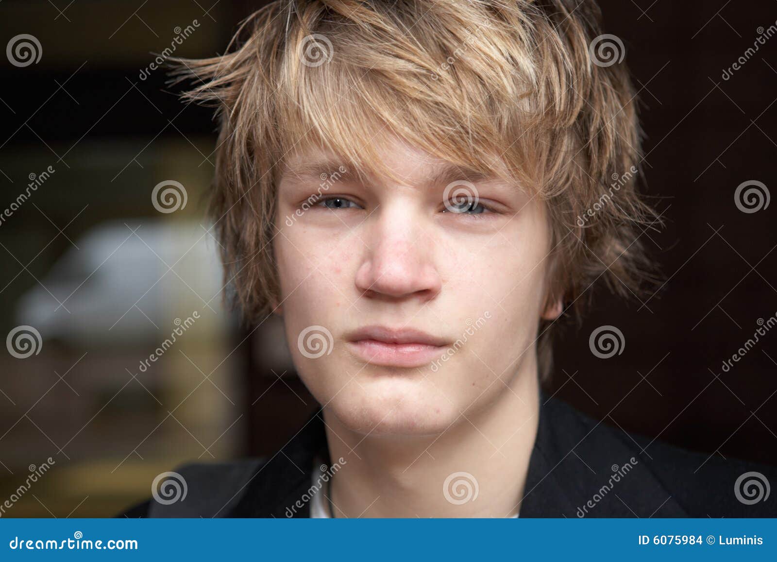 Teenage Boy stock photo. Image of schoolboy, contact, adolescent - 6075984