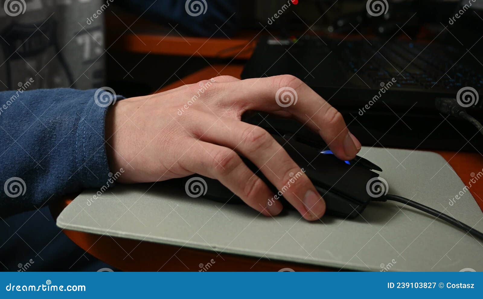 Teenage Boy with Computer Mouse Stock Video - Video of search ...