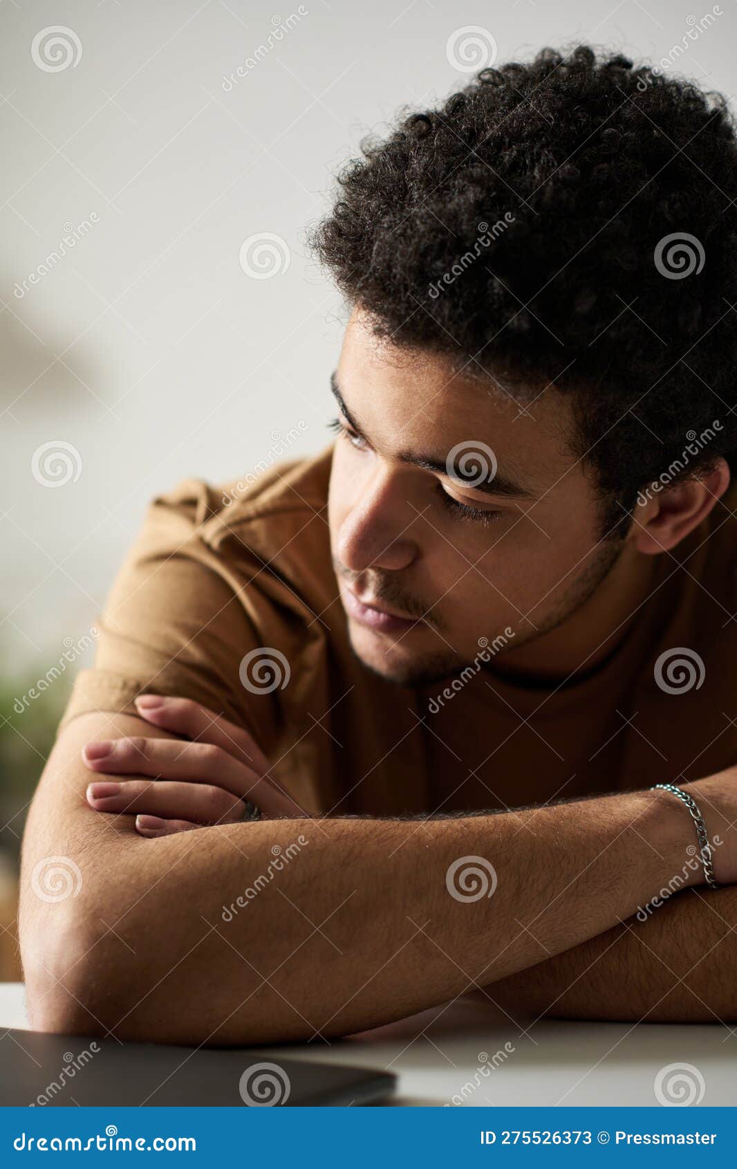 Teenage Boy Having Problems with His Study Stock Image - Image of ...