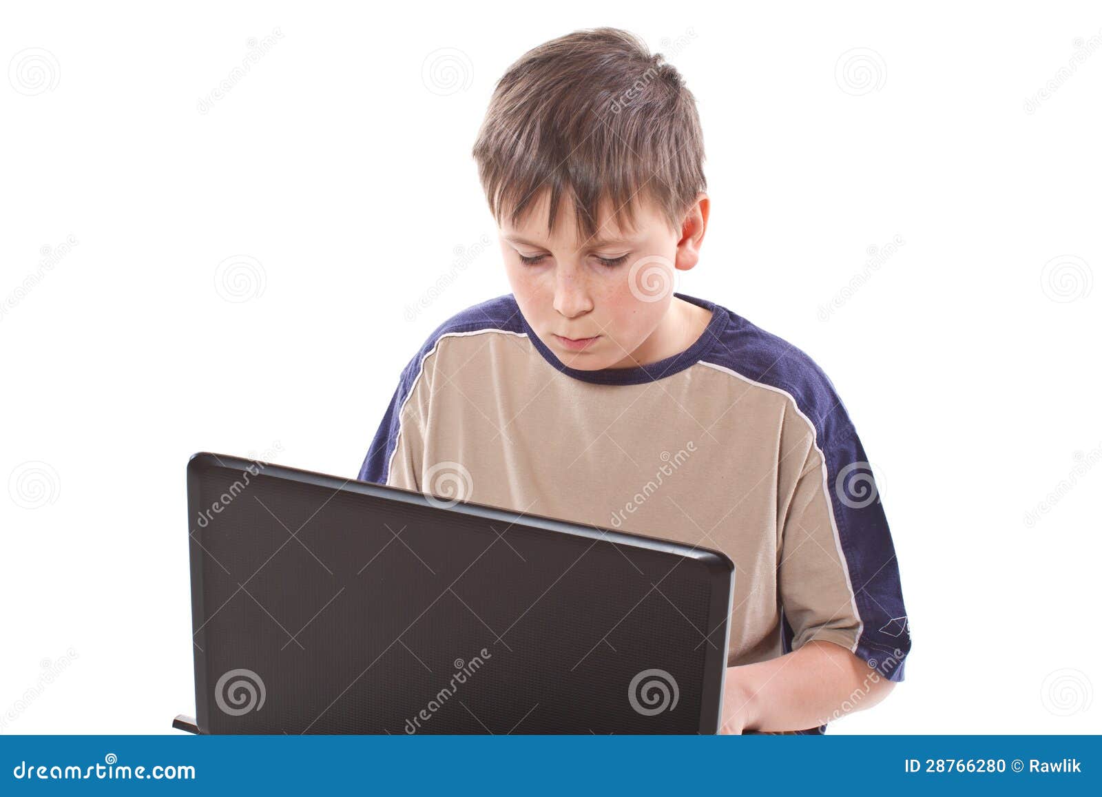Teenage boy with a laptop stock photo. Image of game - 28766280