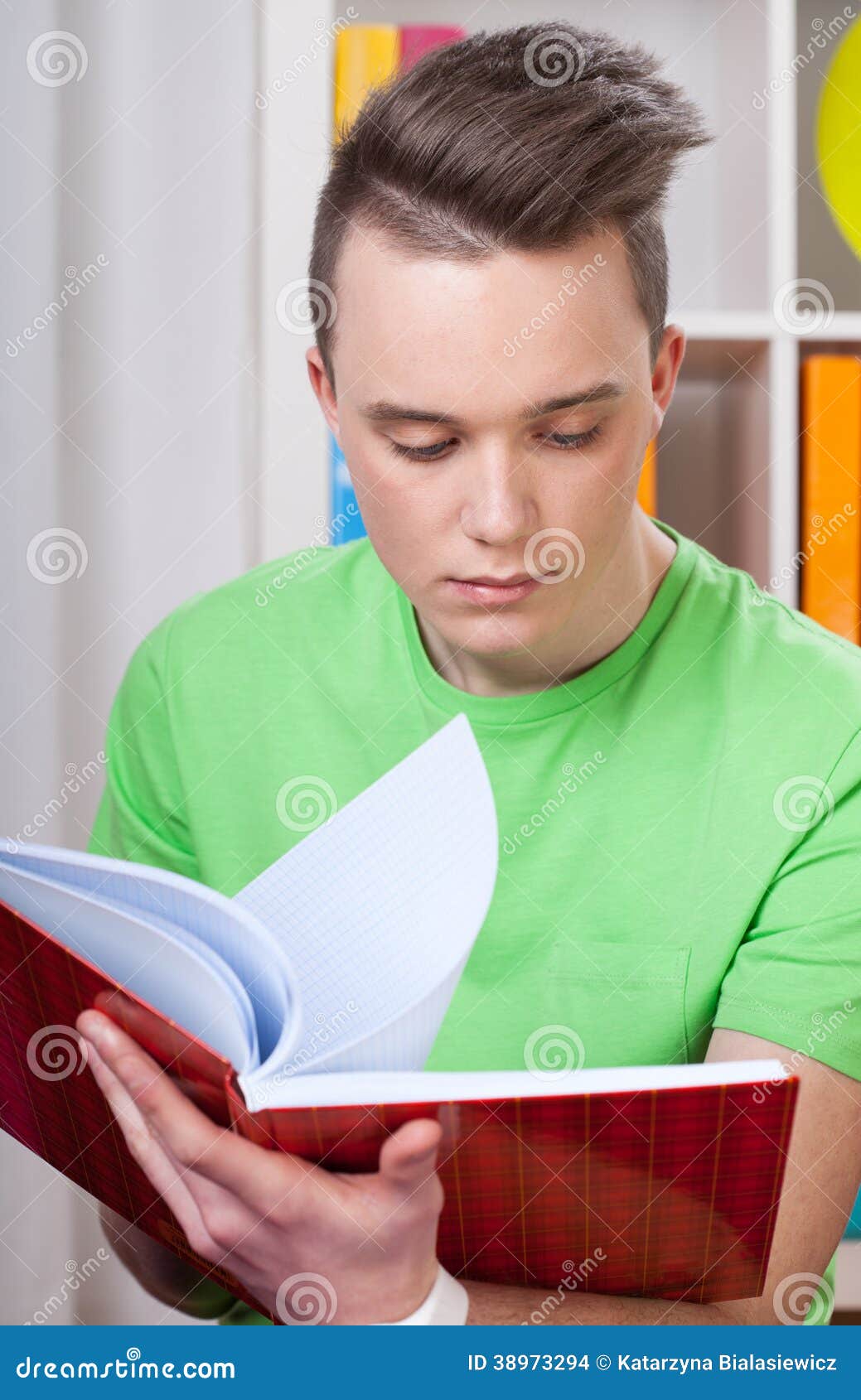 Teenage boy learning stock photo. Image of learning, reading - 38973294