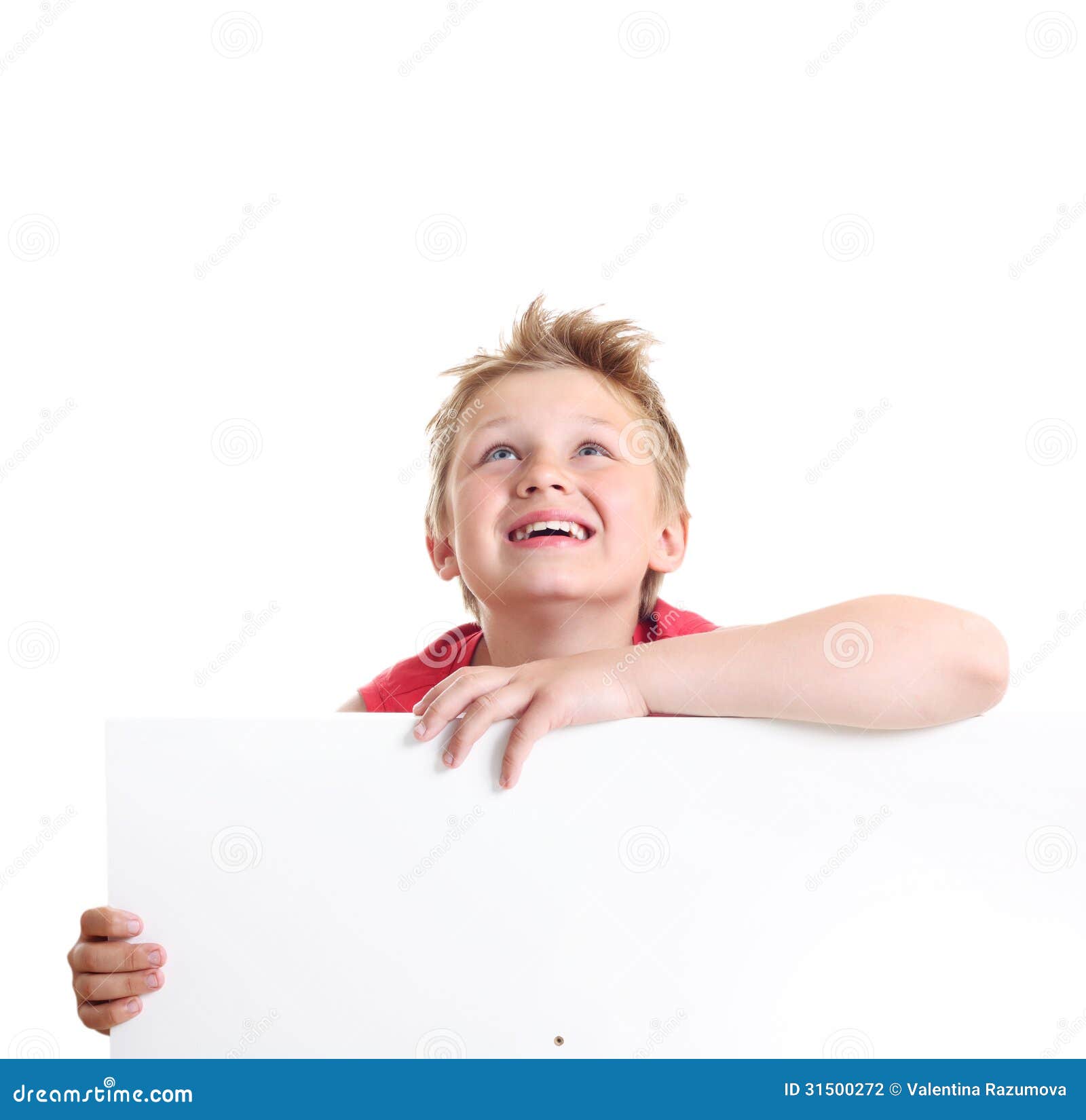 Teenage boy looking up. stock photo. Image of poster - 31500272