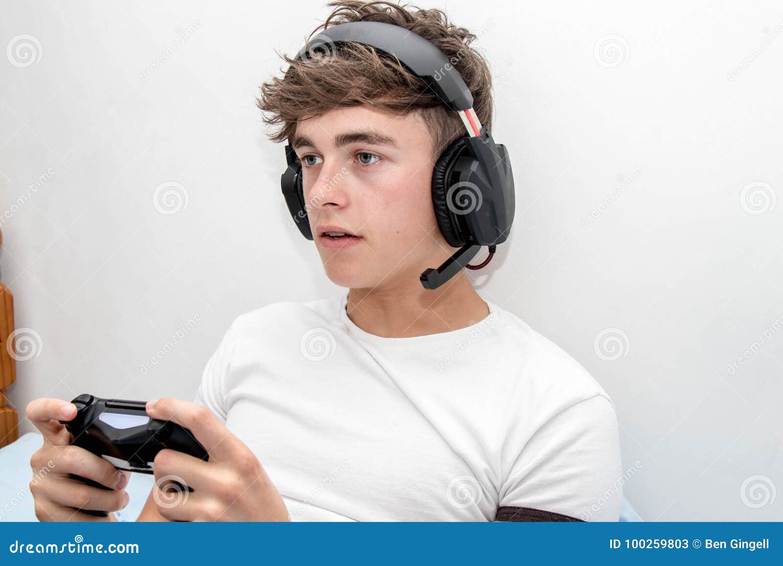 Teenage boy stock image. Image of playstation, xbox - 100259803