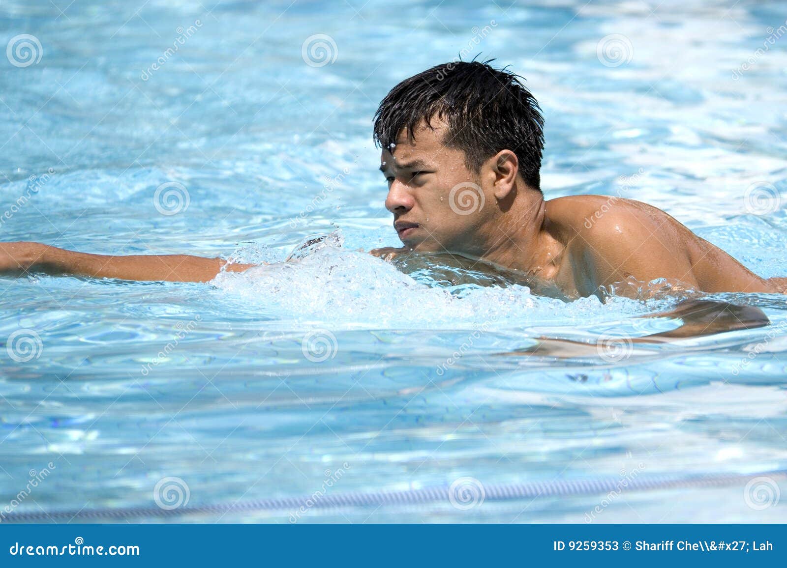 Teenage Boy in Pool stock image. Image of water, leisure - 9259353
