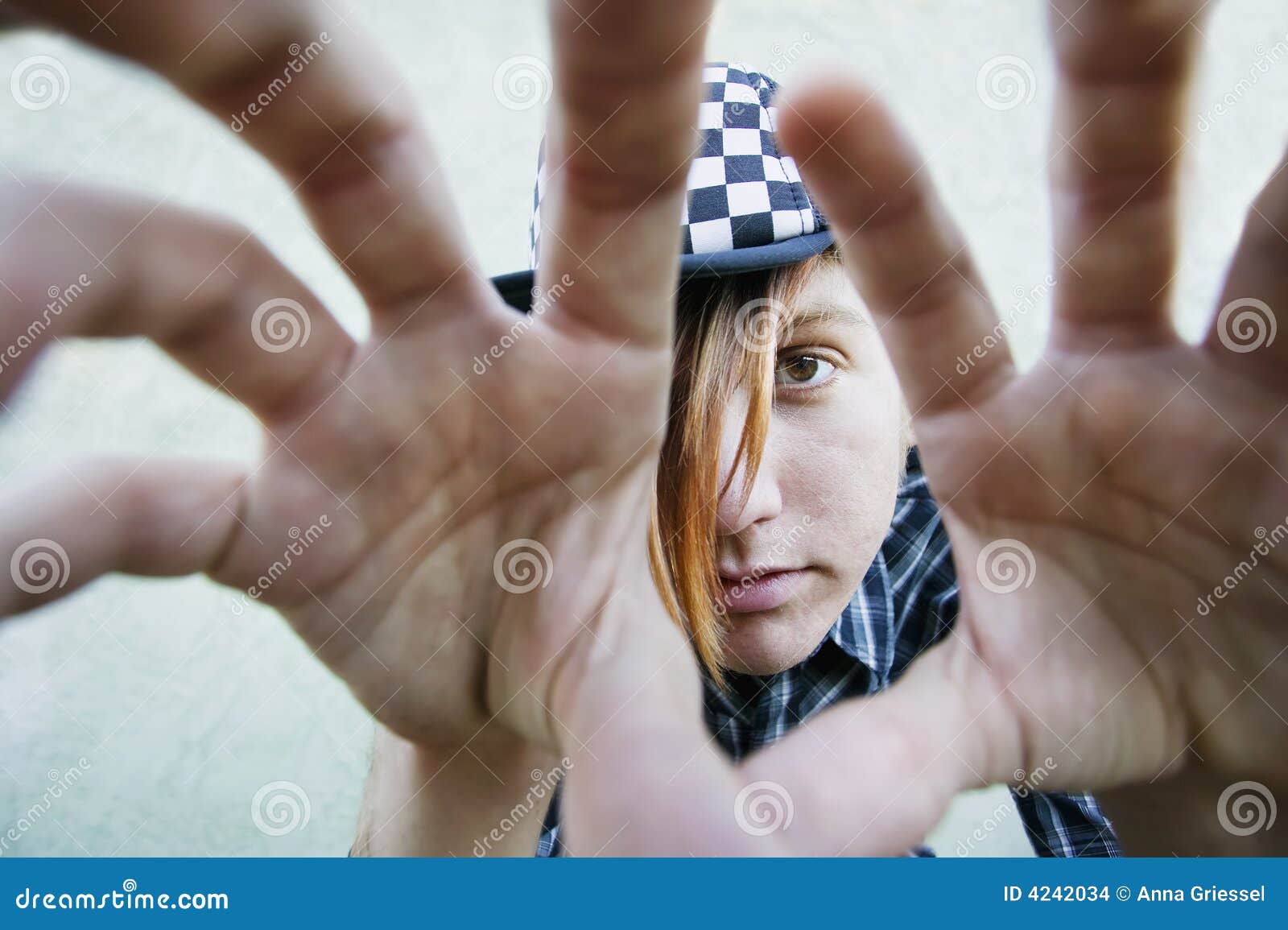 Teenage Boy Reaching To the Camera Stock Photo - Image of hairdo ...