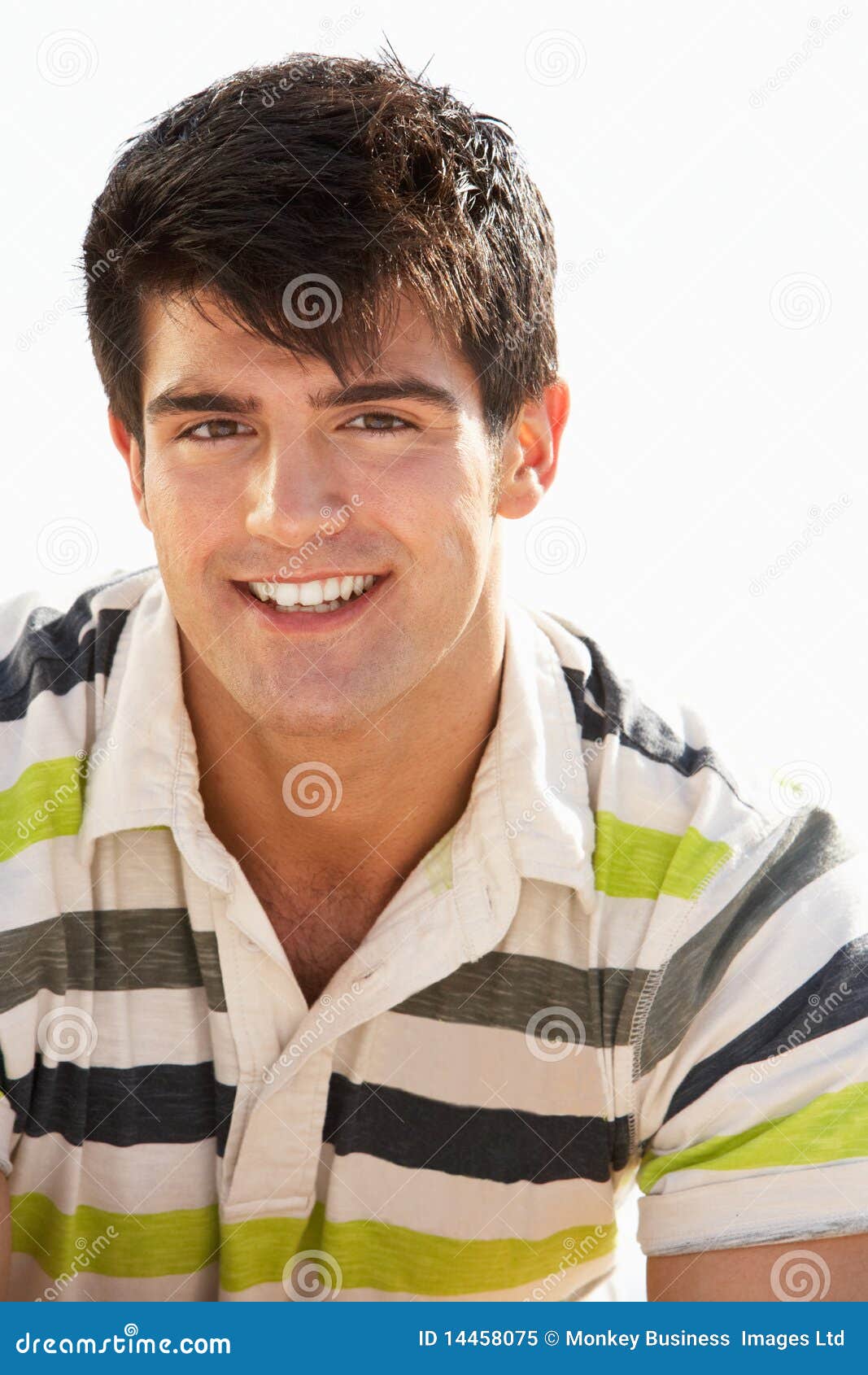 Teenage Boy Sitting on Beach Stock Image - Image of summer, happy: 14458075