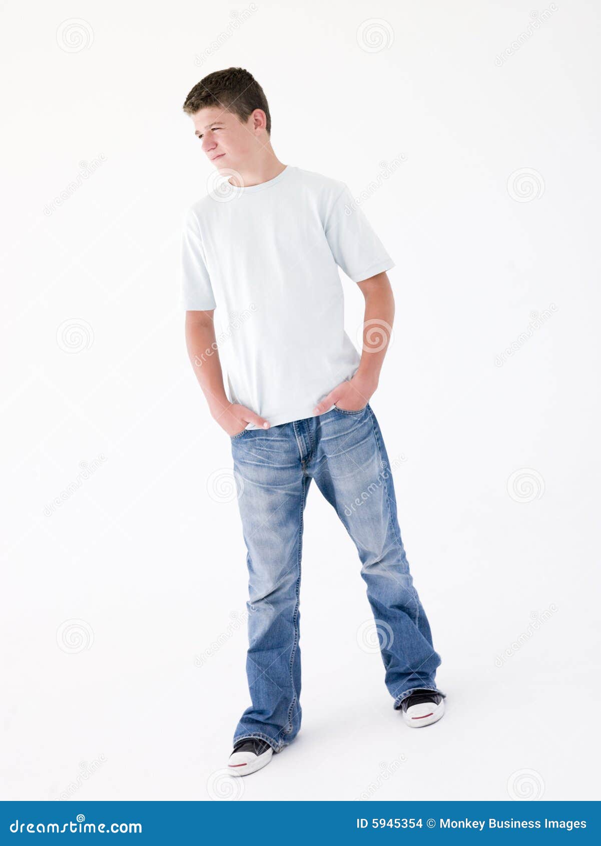 Teenage Guy Standing Up