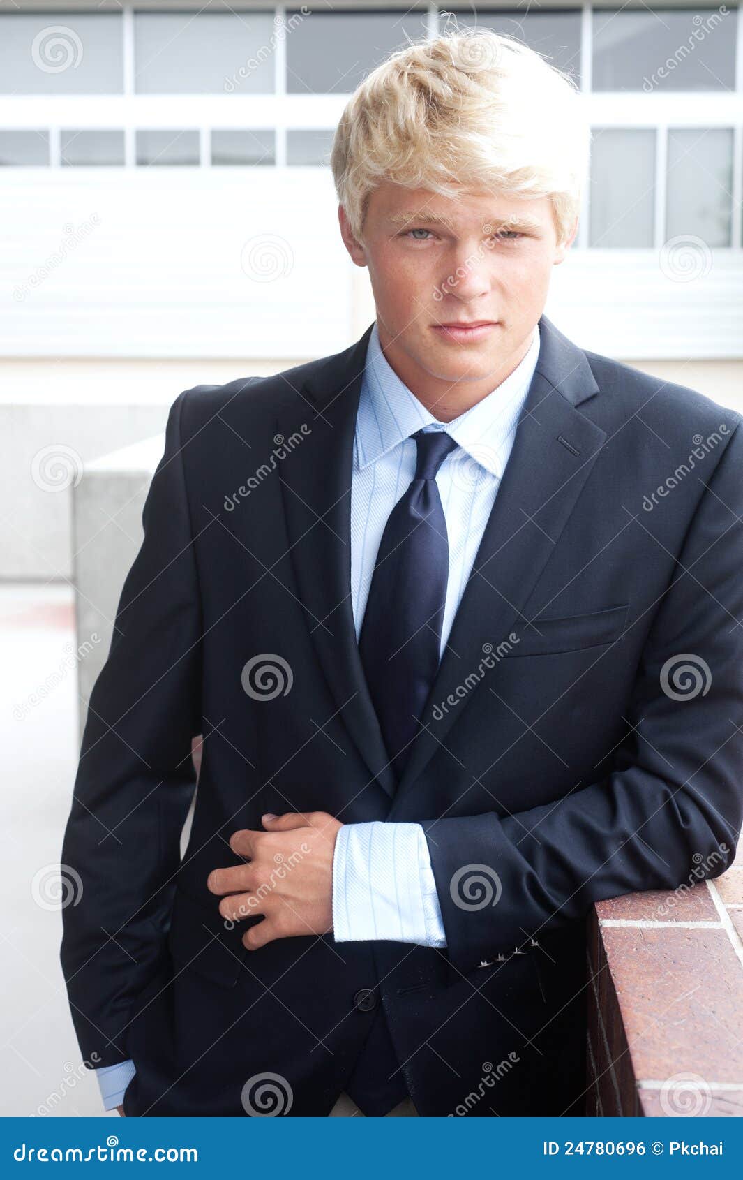Teenage boy in suit stock photo. Image of businessman - 24780696