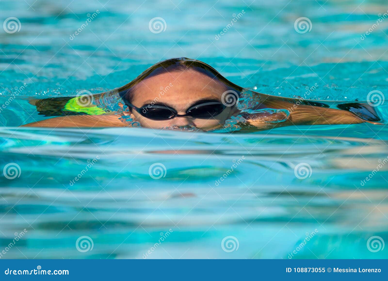 Teenage Boy Under the Water Surface Stock Image - Image of swimming ...