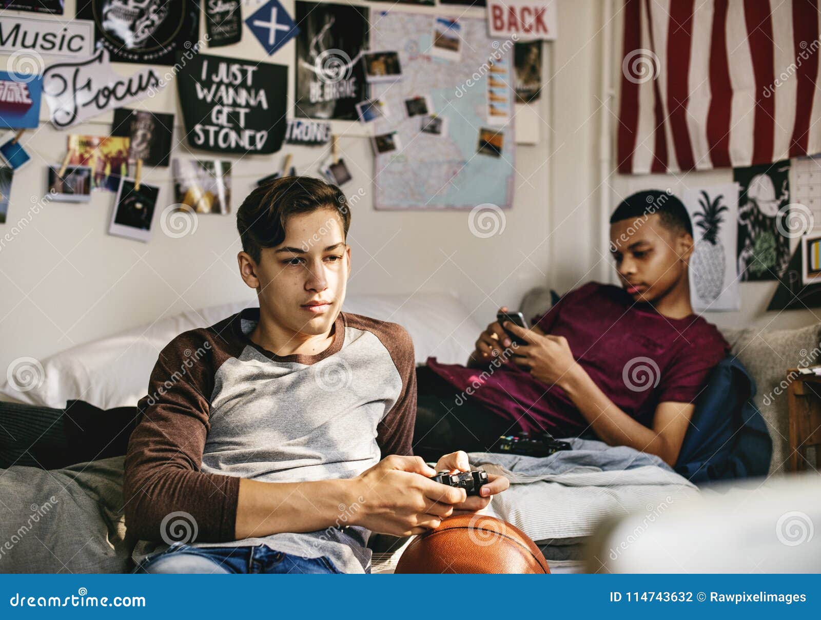 Teenage Boys Hanging Out in a Bedroom Stock Photo - Image of american ... Teenage Boys Hanging Out in a Bedroom Stock Photo - Image of american ...