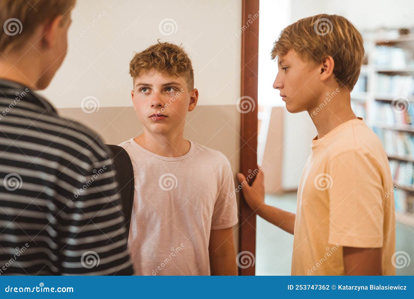 Teenage Boys on the School during Break Stock Photo - Image of dominant ...