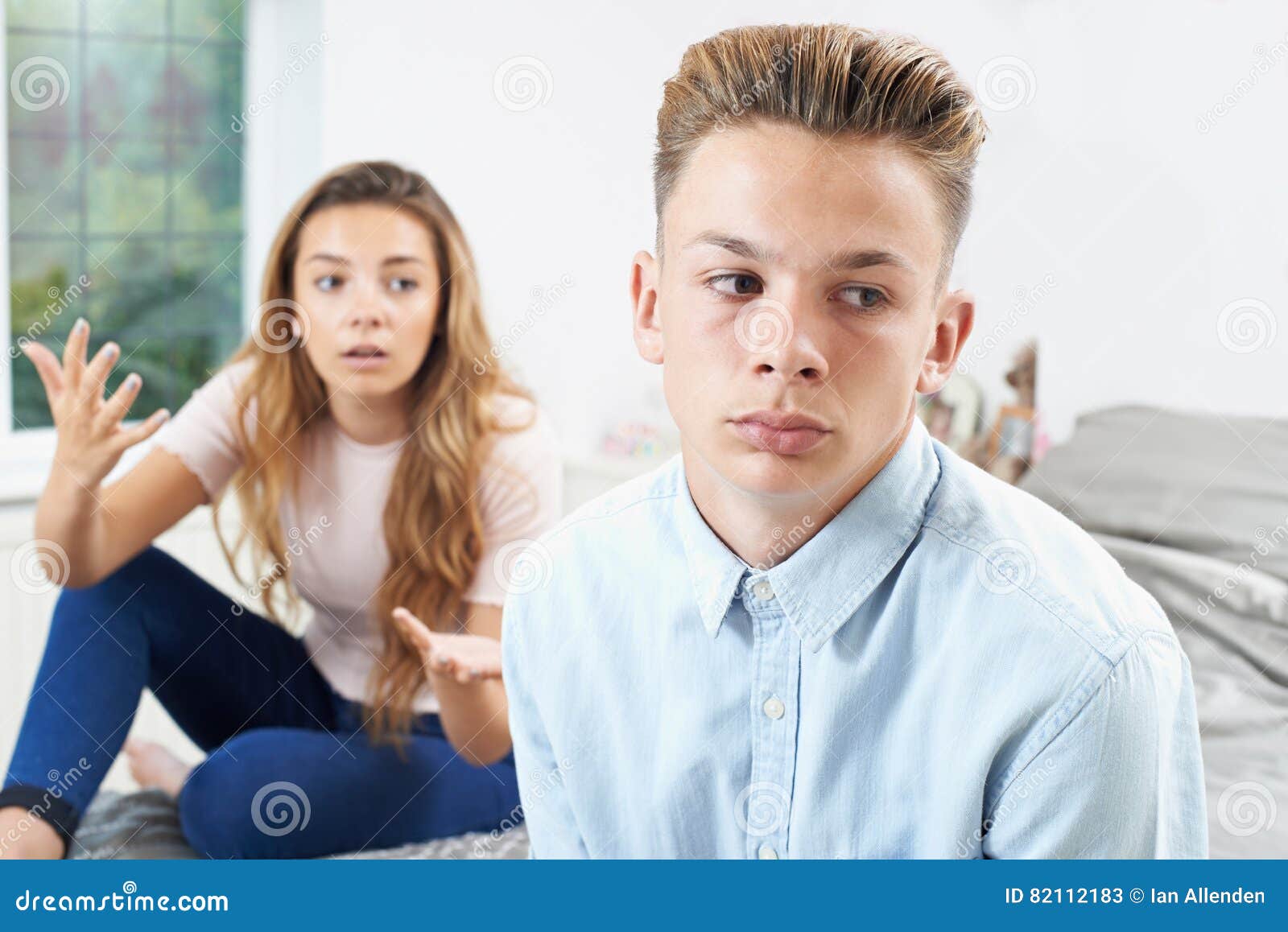 Teenage Couple Having Relationship Difficulties Stock Image - Image of ...