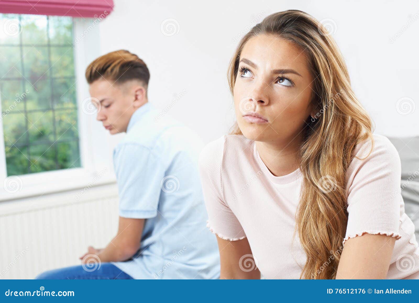 Teenage Couple Having Relationship Difficulties Stock Photo - Image of ...
