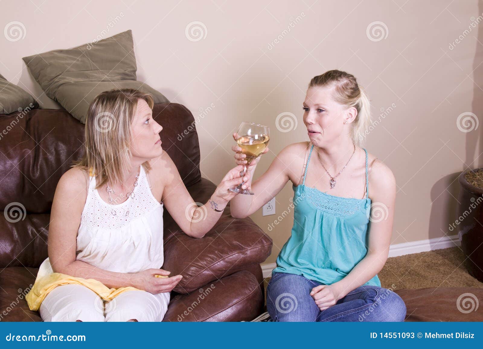 Teenage Drinking Caught by Mother Stock Image - Image of daughter ...