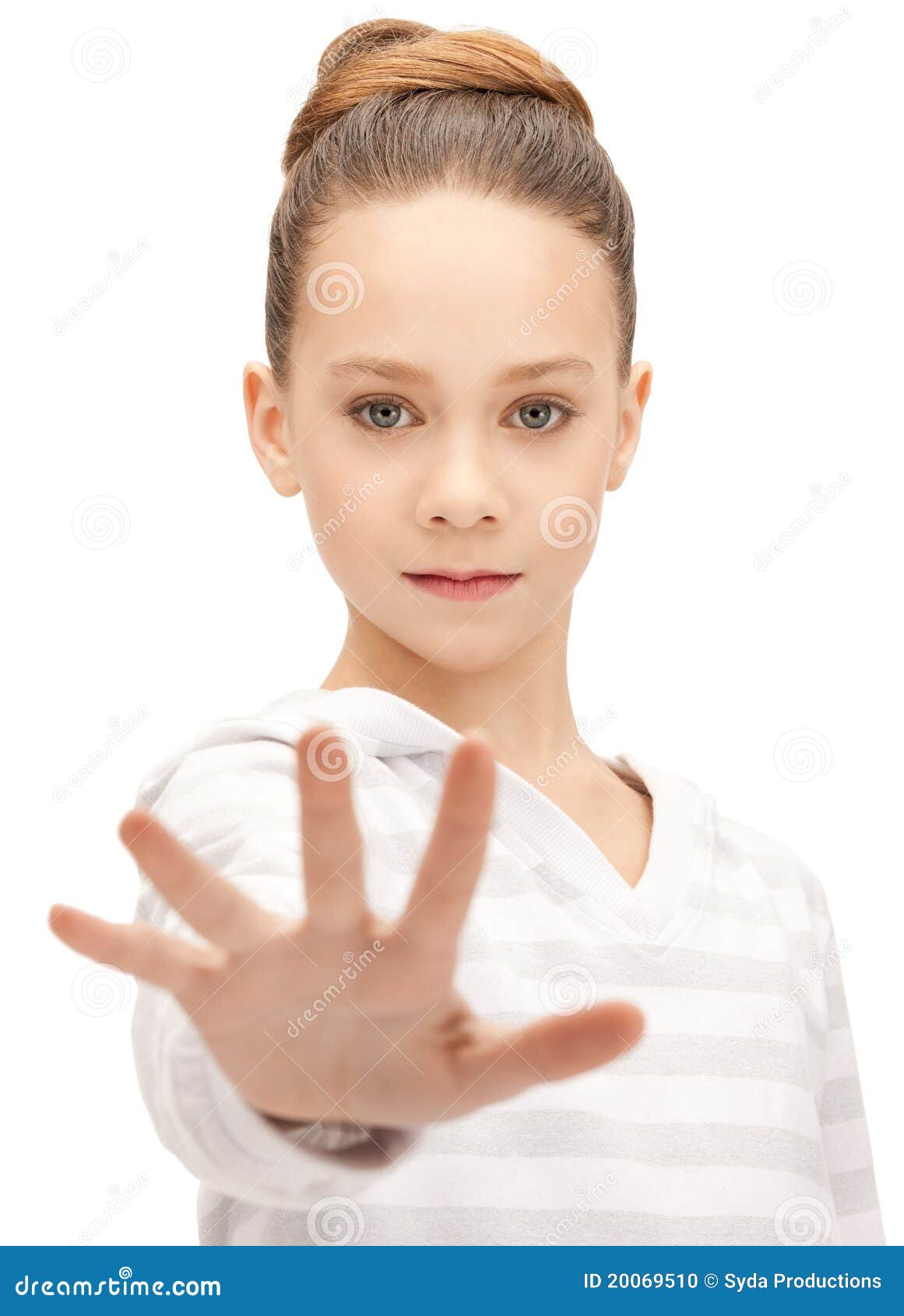 Teenage Girl Making Stop Gesture Stock Photo - Image of nervous ... Teenage Girl Making Stop Gesture Stock Photo - Image of nervous ...