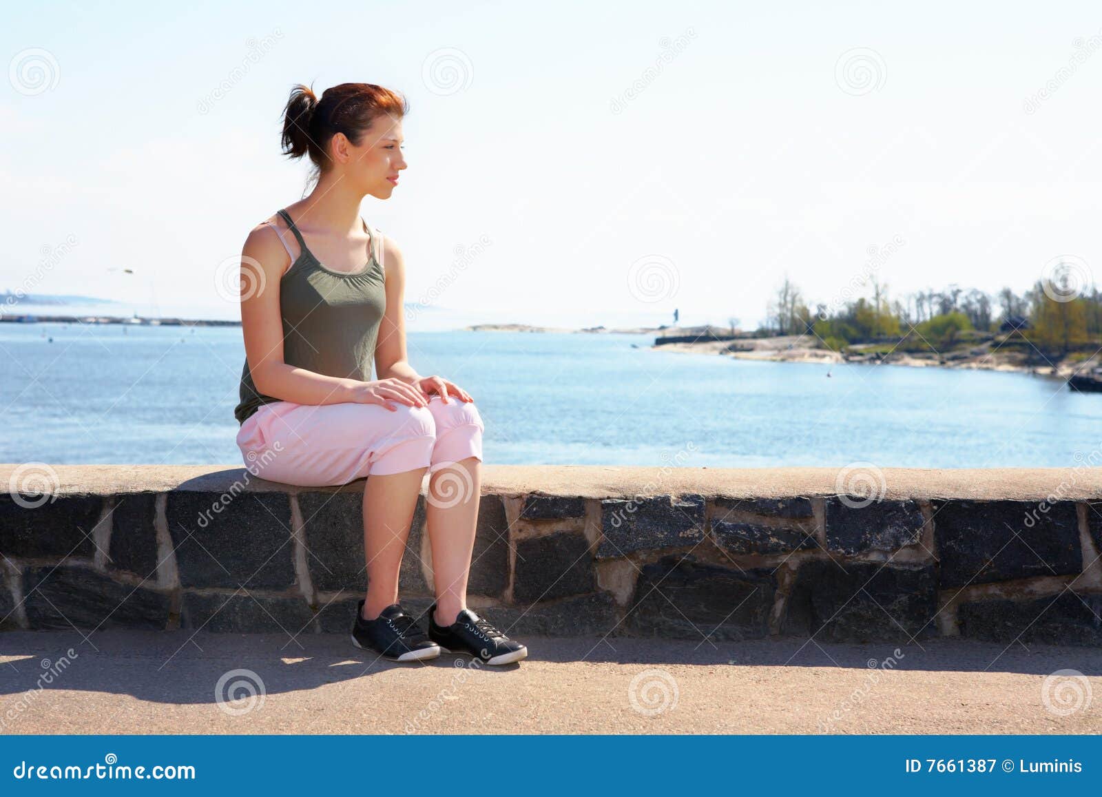 Teenage Girl Resting stock image. Image of thoughtful - 7661387