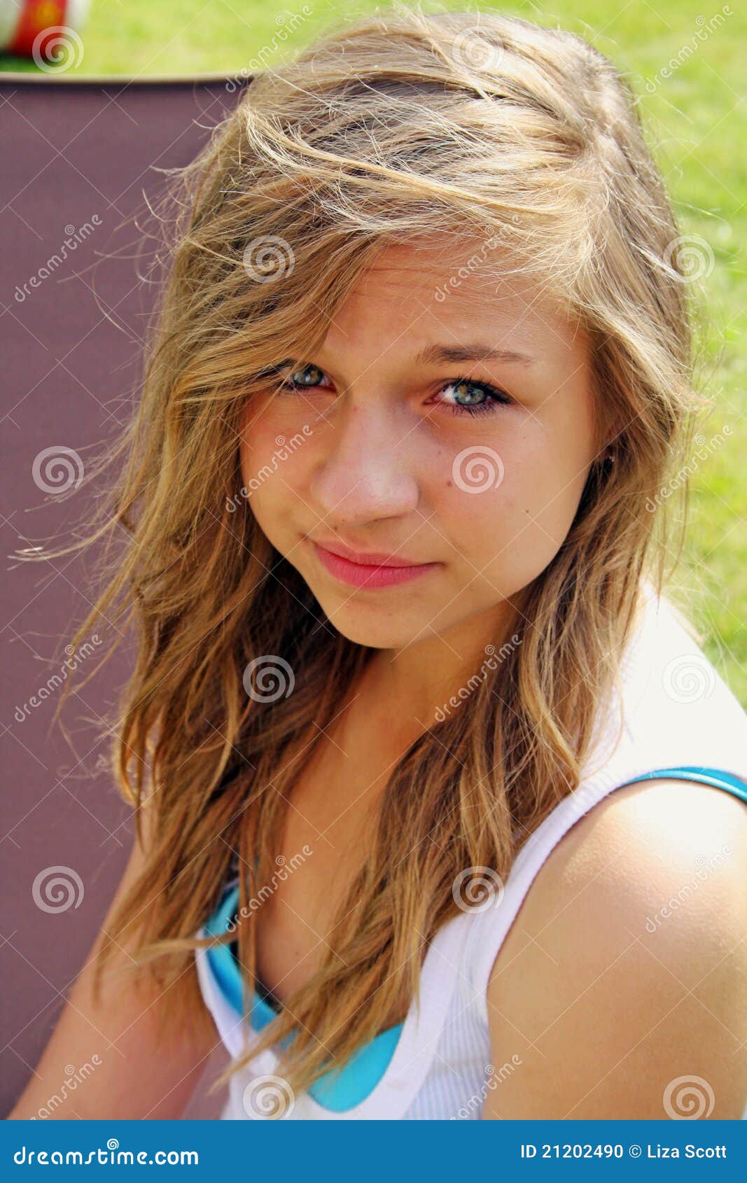 Teenage girl smiling stock photo. Image of face, foot - 21202490 Teenage girl smiling stock photo. Image of face, foot - 21202490