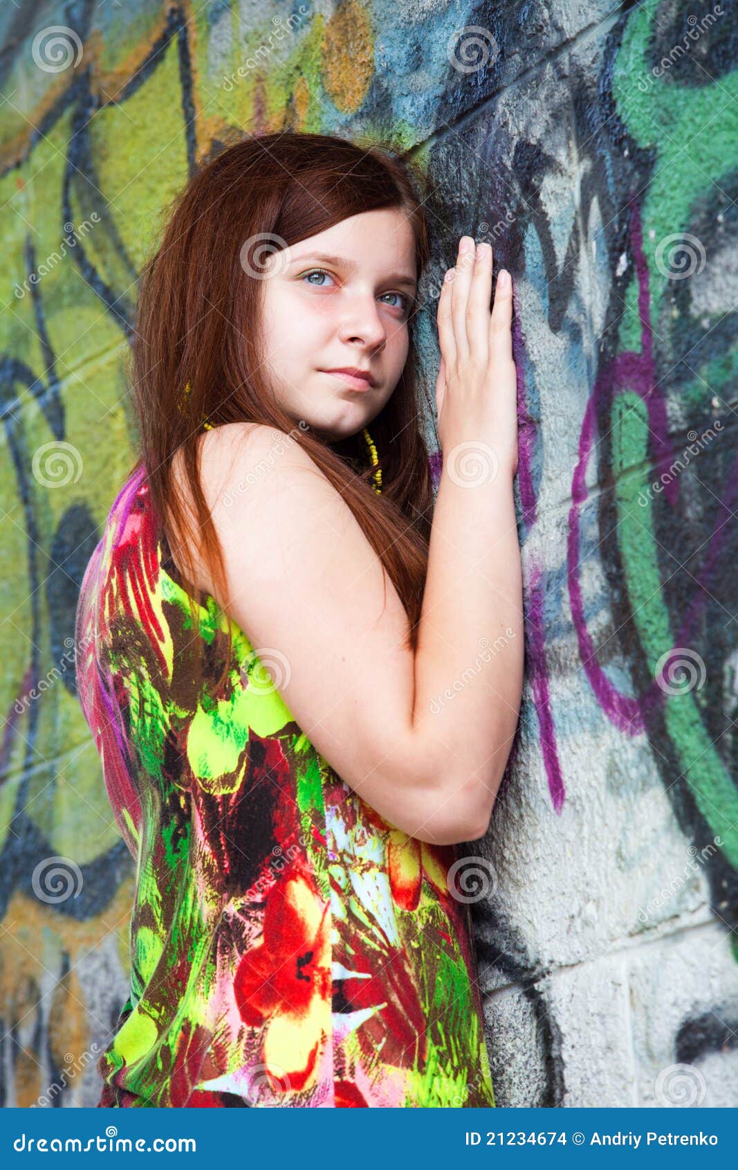 Teenage Girls with Problems, Plenty of Copy-space Stock Photo - Image ...