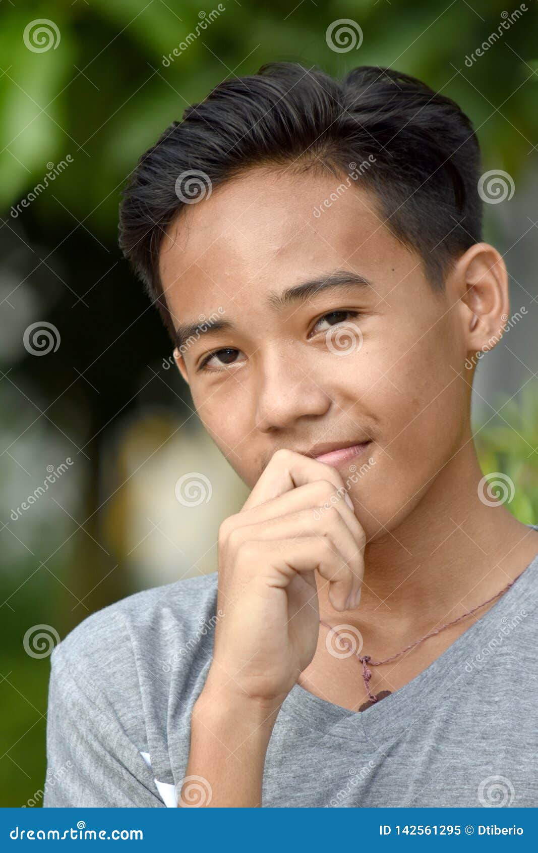 Teenage Male Making a Decision Stock Image - Image of thinking, teen ...