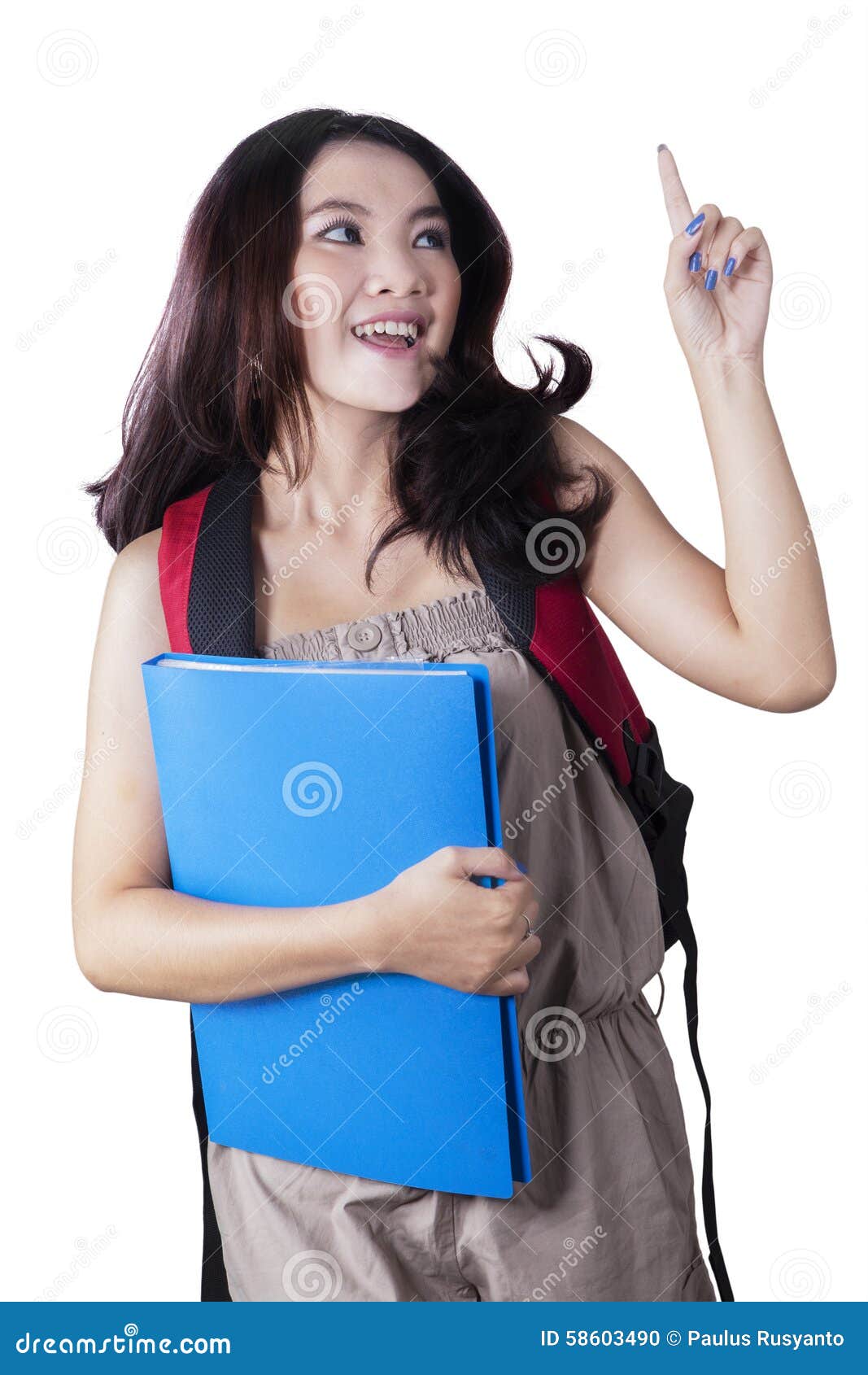 Teenage Student Getting a Thought or Idea Stock Photo - Image of person ...
