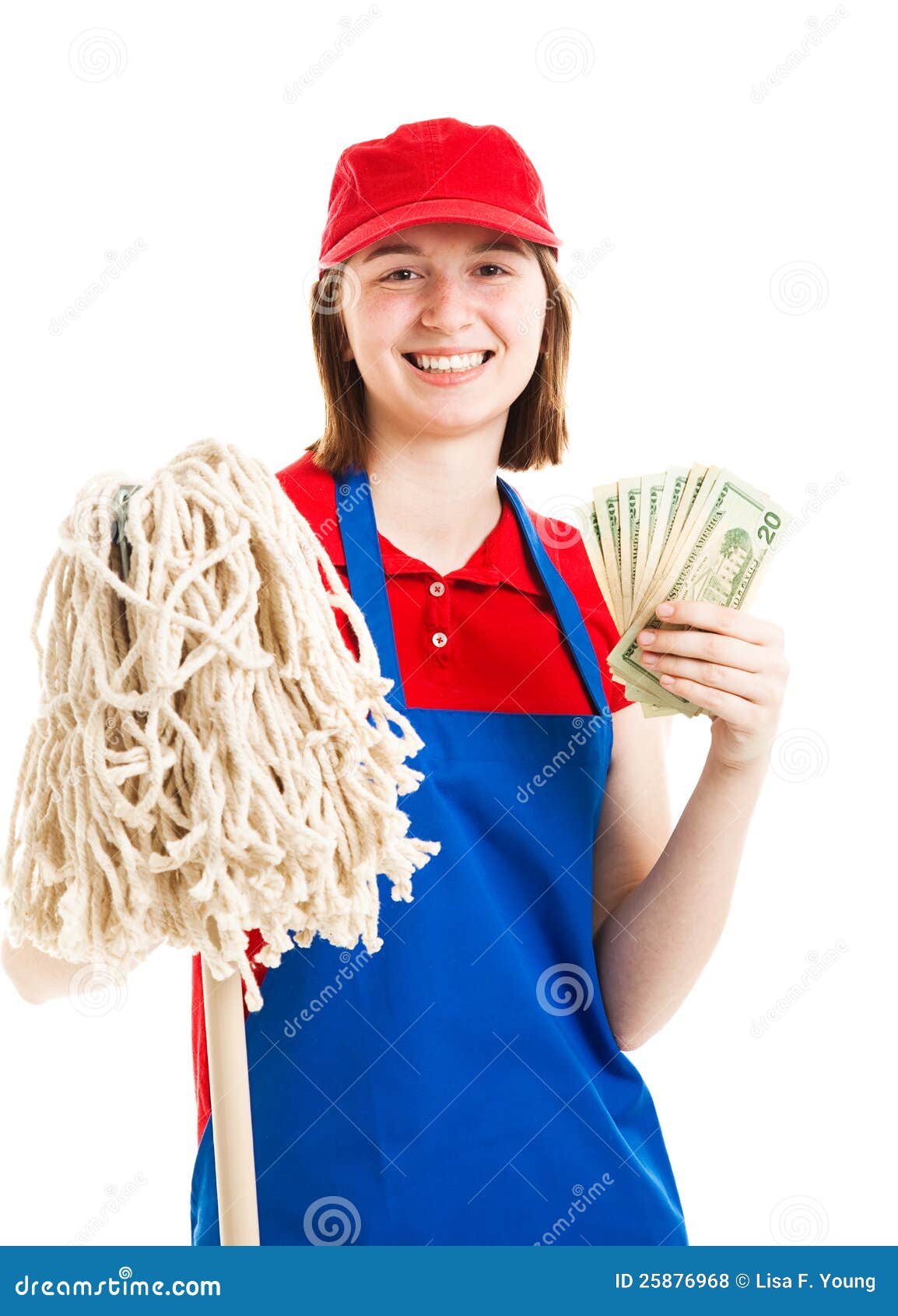 Teenage Worker Earning Money Stock Photo - Image of employment ...