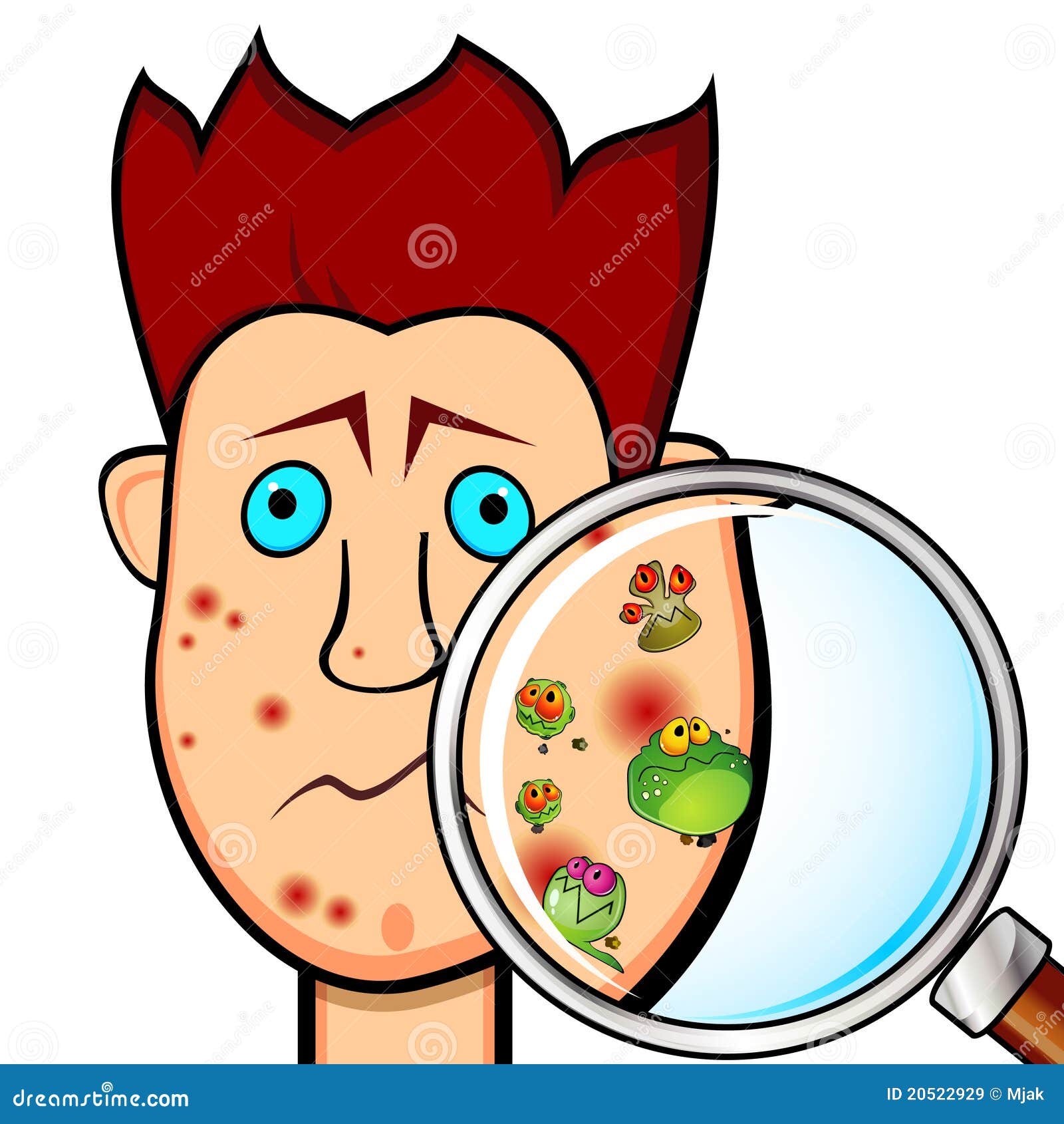 Pimple Face Boy Cartoon