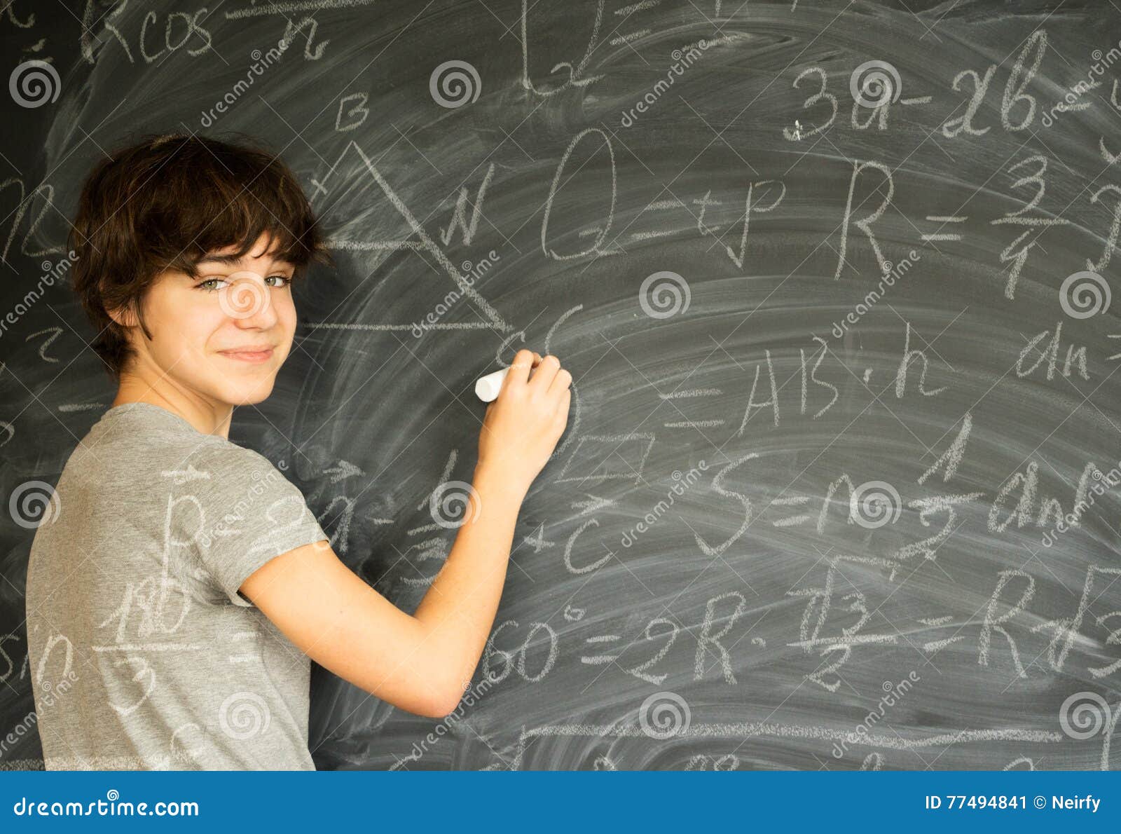 Teenager Boy Getting an Idea Stock Image - Image of bright, imagination ...