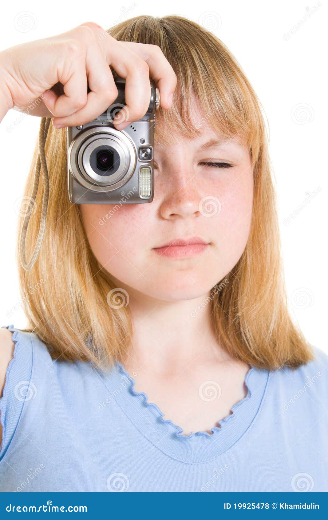 A teenager with a camera stock photo. Image of memory - 19925478