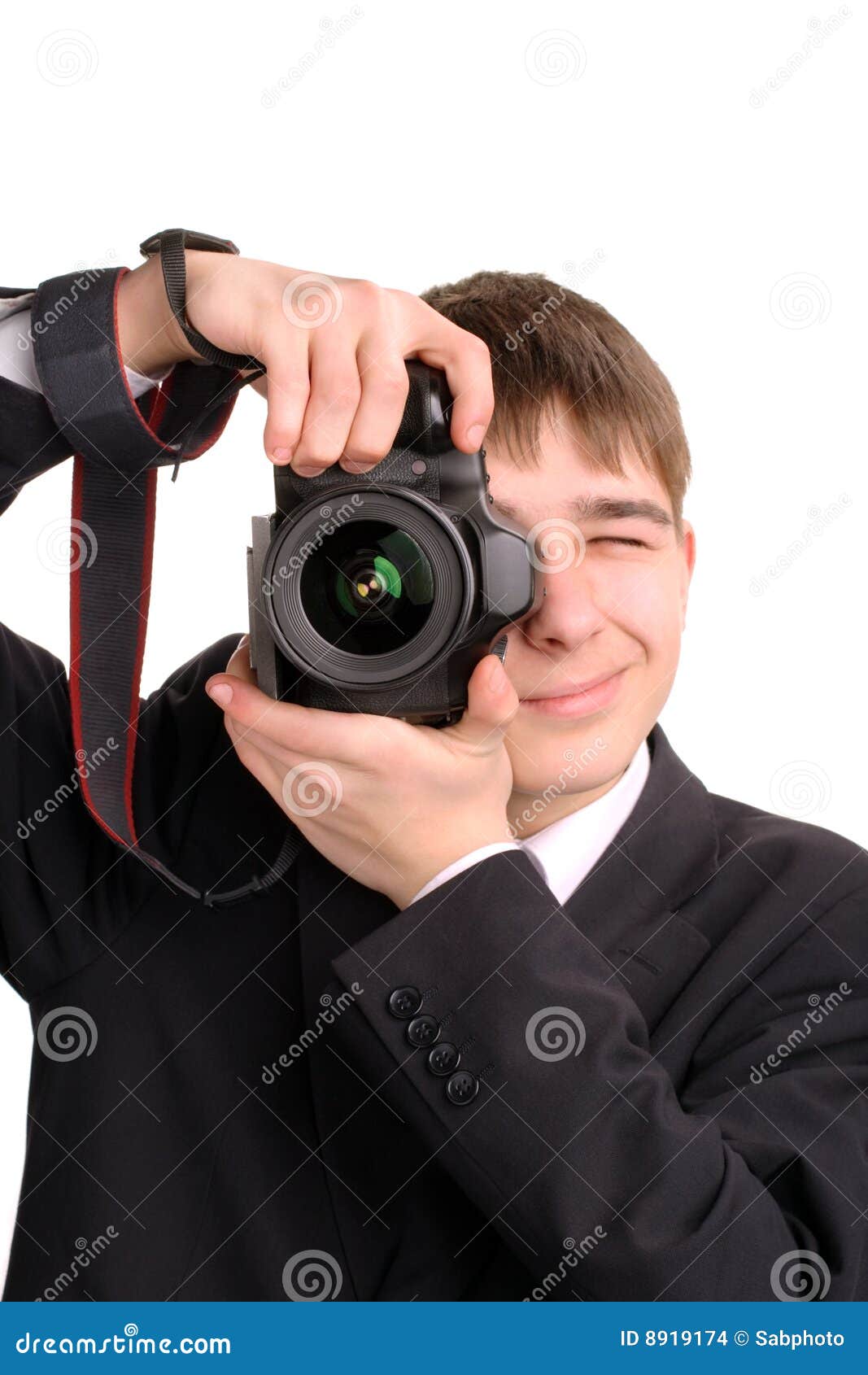 Teenager with camera stock photo. Image of adolescence - 8919174