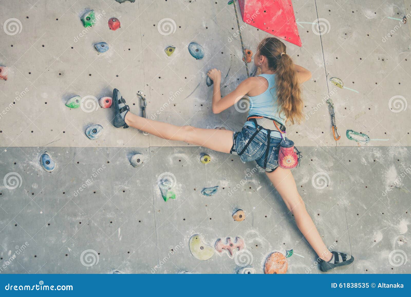 Teenager Climbing a Rock Wall Stock Image - Image of cool, hobby: 61838535