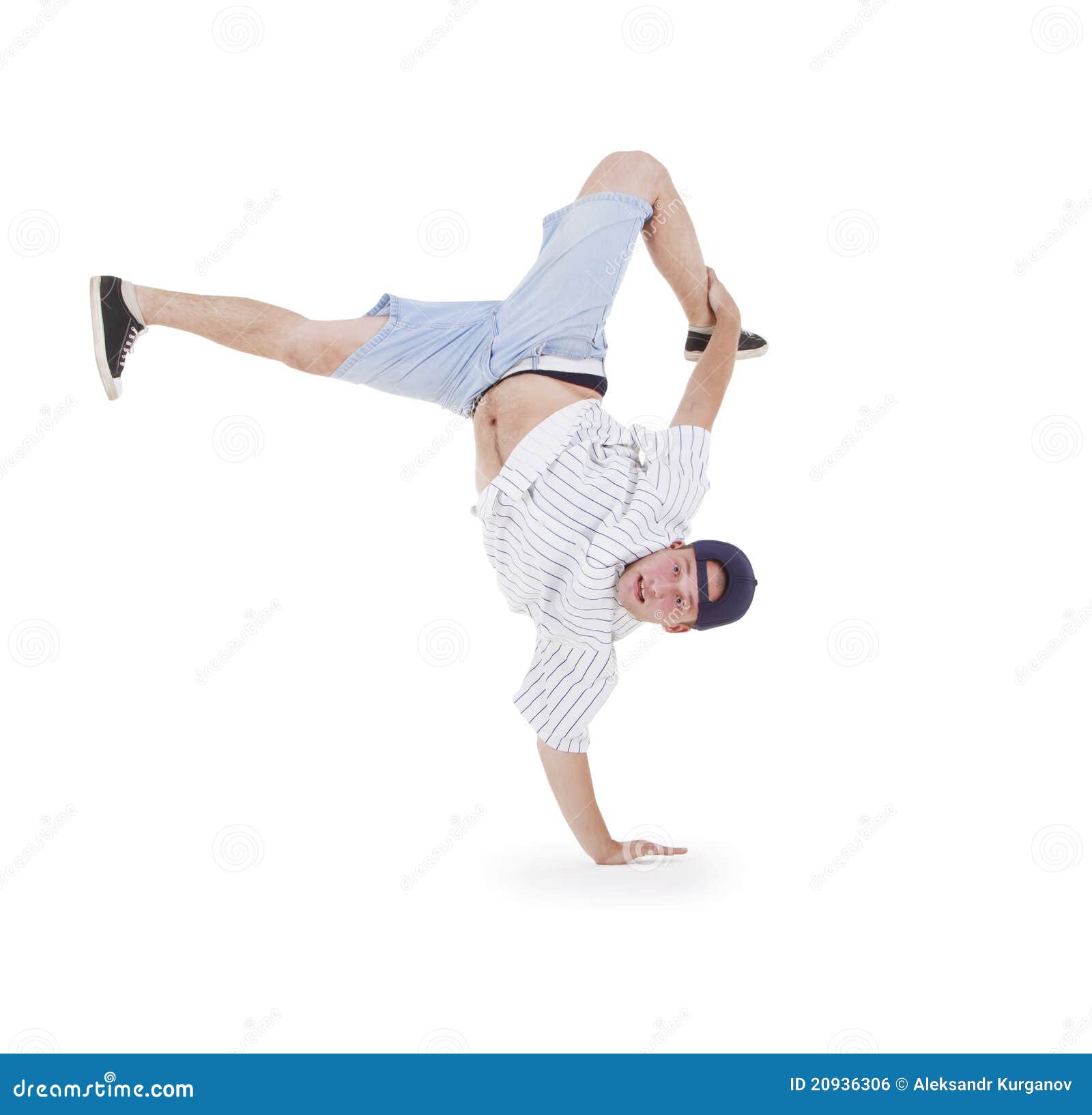 Teenager Dancing Breakdance in Action Stock Photo - Image of ...