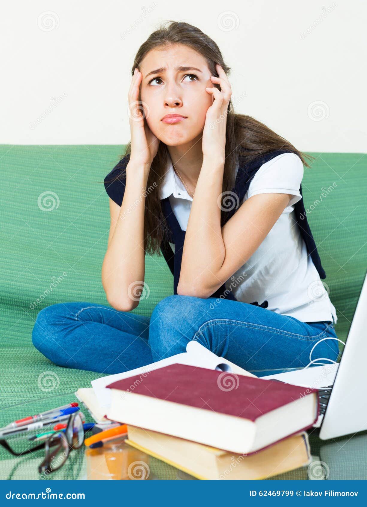 Teenager doing homework stock image. Image of ordinary - 62469799