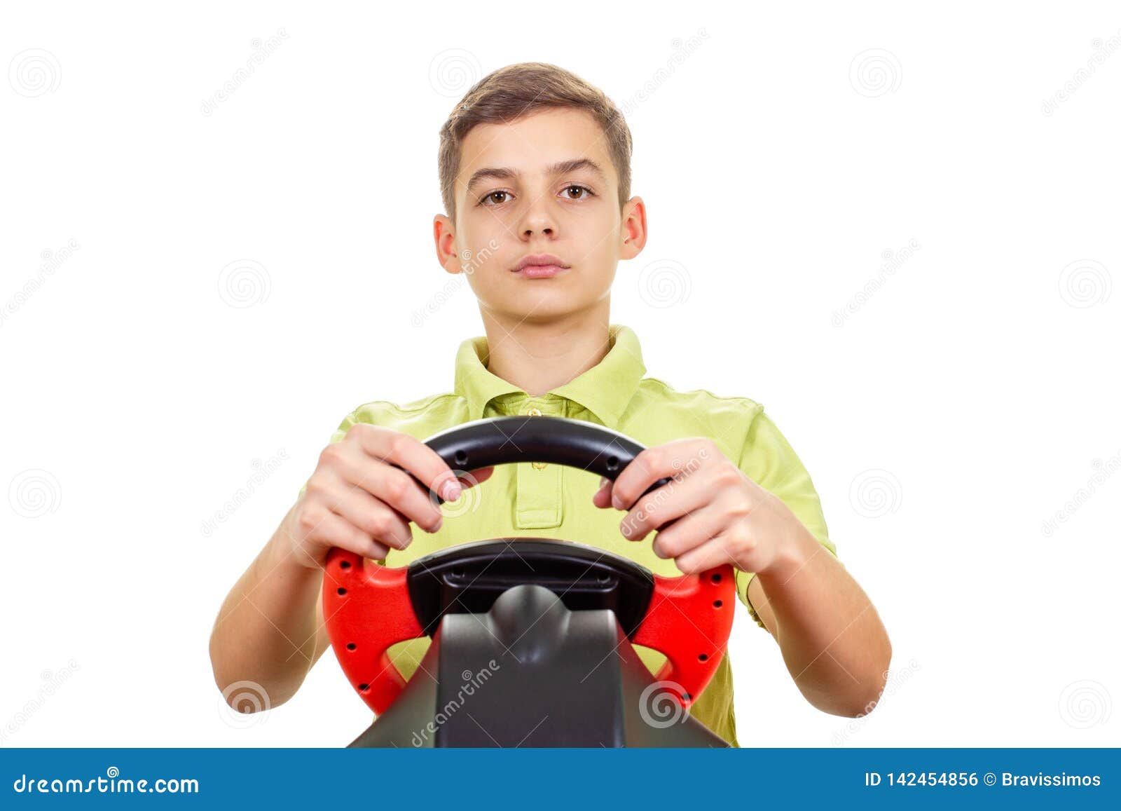 Teenager Driver Isolated Boy, Casual Stock Photo - Image of seat ...