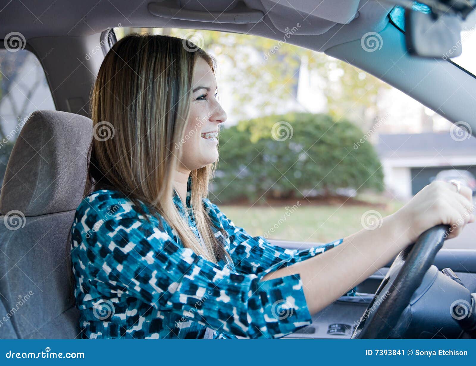 Teenager Driving stock image. Image of girl, kids, education - 7393841